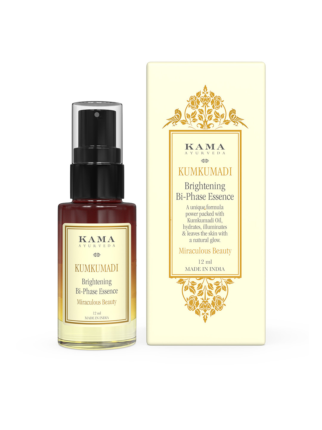 Buy KAMA AYURVEDA Kumkumadi Brightening Bi Phase Essence 12 Ml - Serum ...