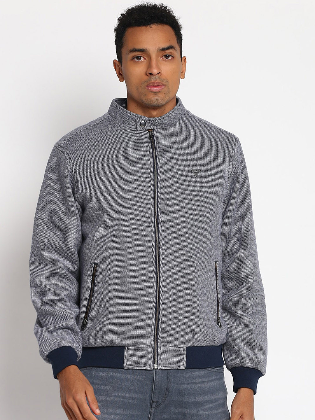 Buy Lee Men Grey Bomber Jacket - Jackets for Men 15653150 | Myntra