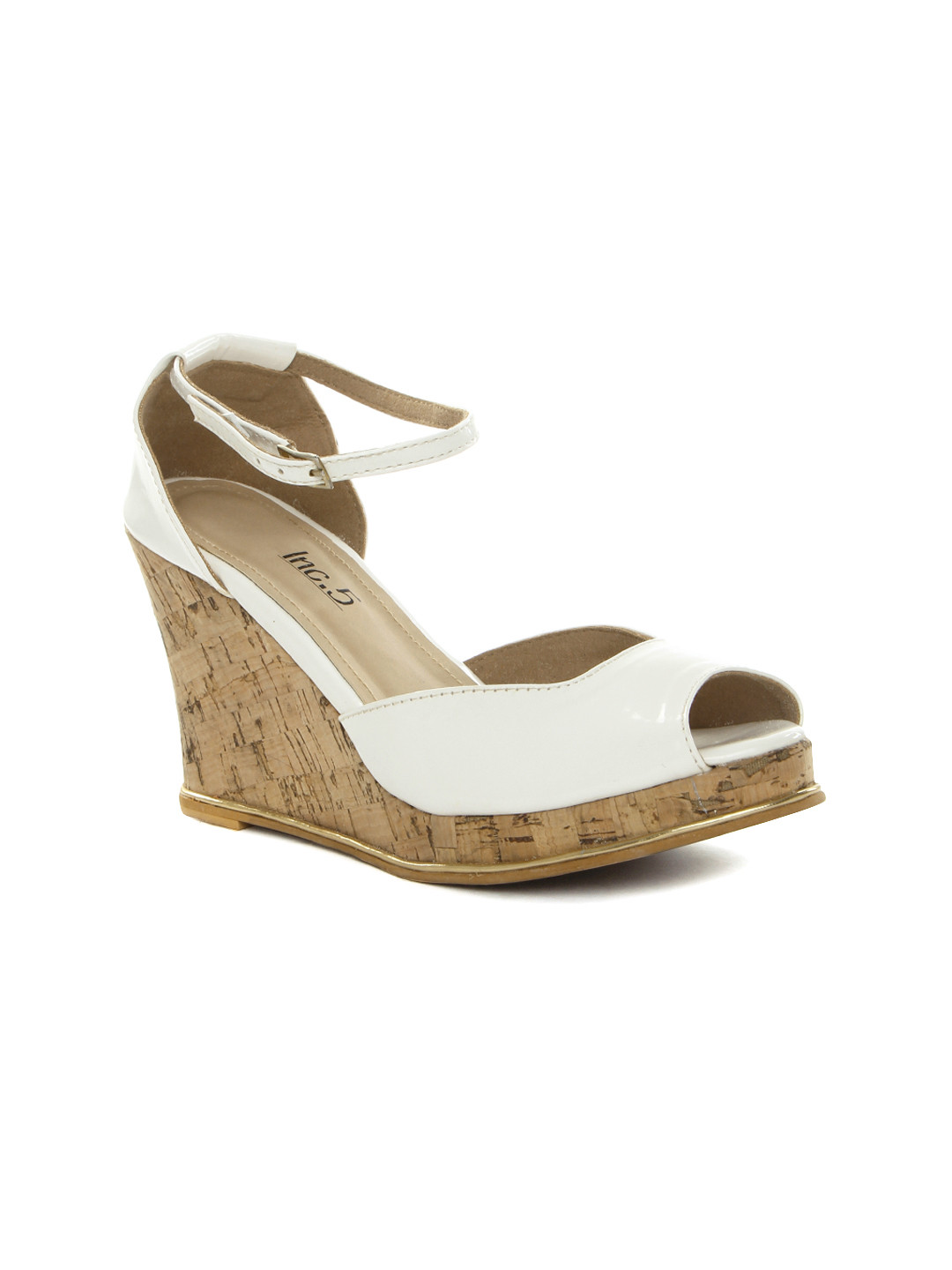 Buy Inc 5 Women White Solid Wedges - Heels for Women 1565725 | Myntra