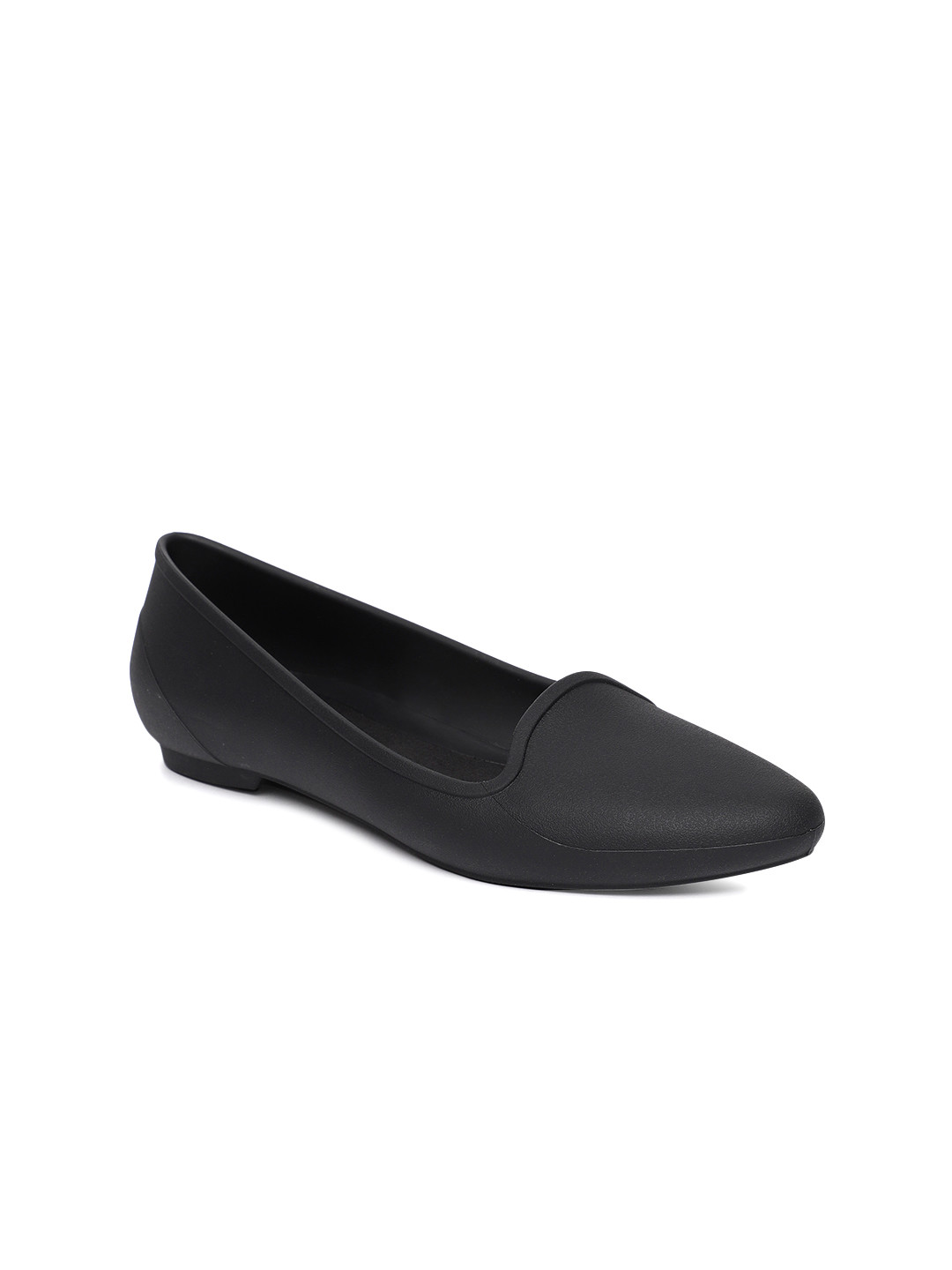 Buy Crocs Women Black Solid Ballerinas - Flats for Women 1567081 | Myntra