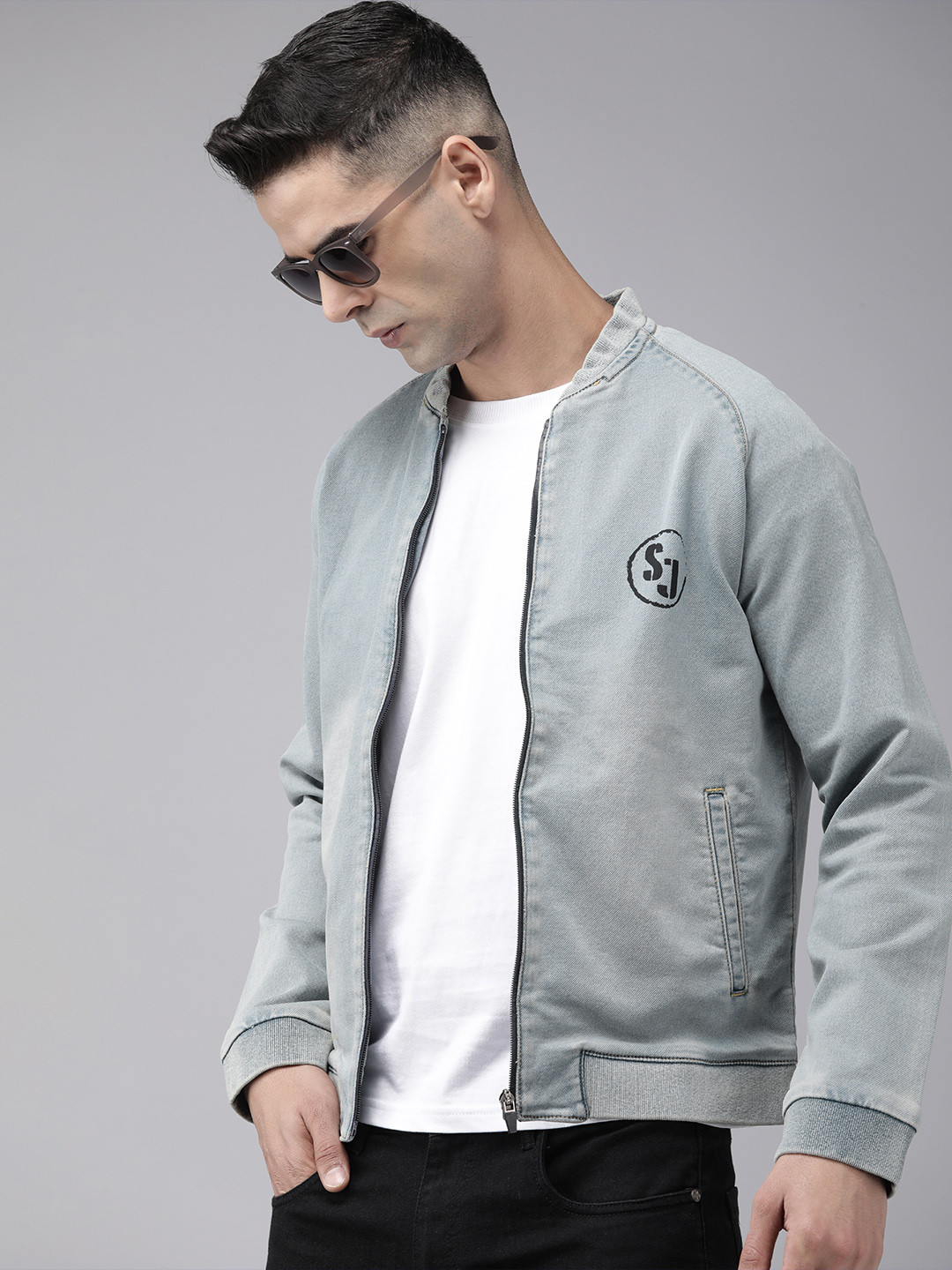 Buy SPYKAR Brand Logo Printed Denim Jacket - Jackets for Men 15678386 ...