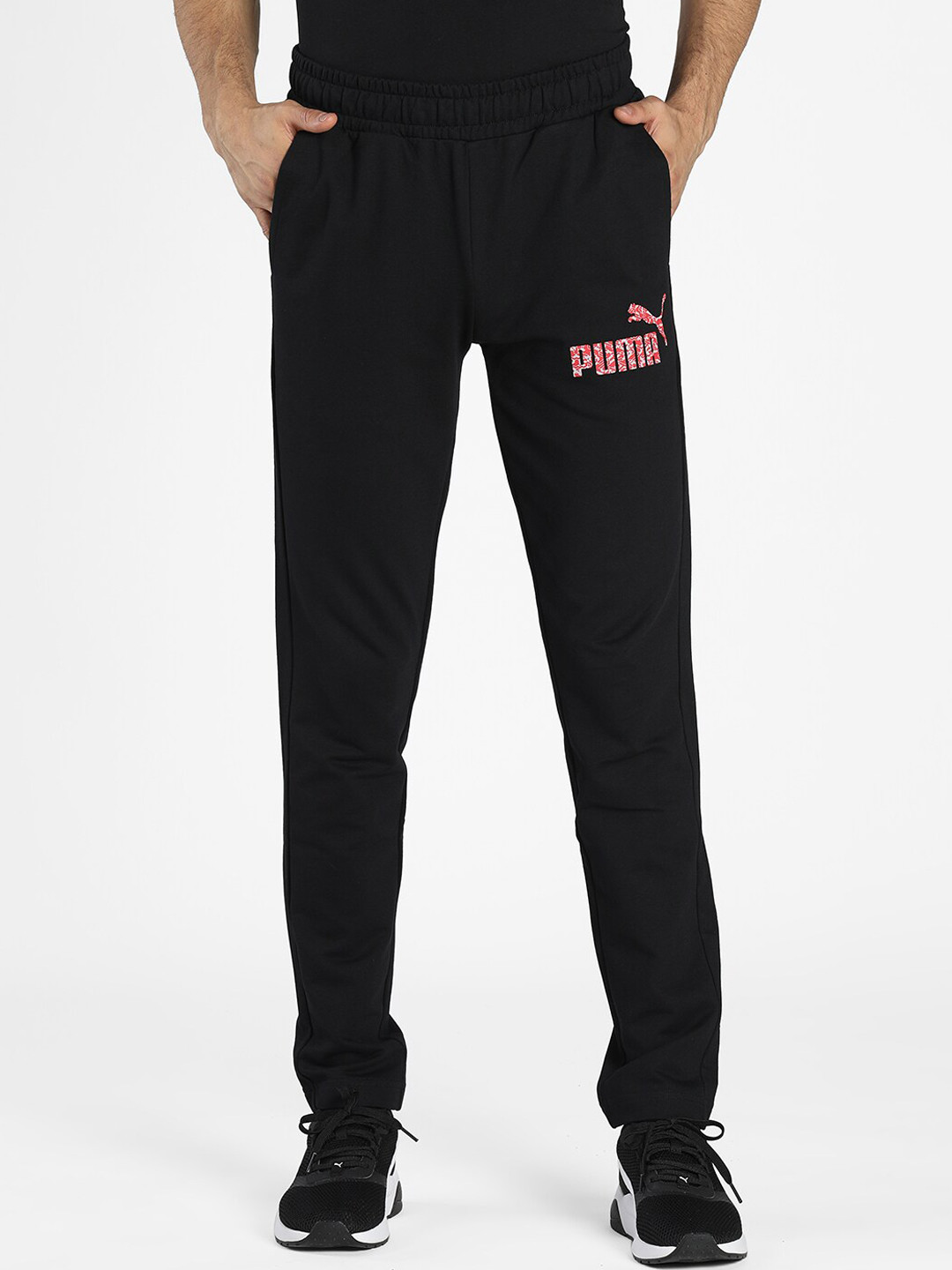 Buy Puma Men Black Printed Track Pants - Track Pants for Men 15684106 ...