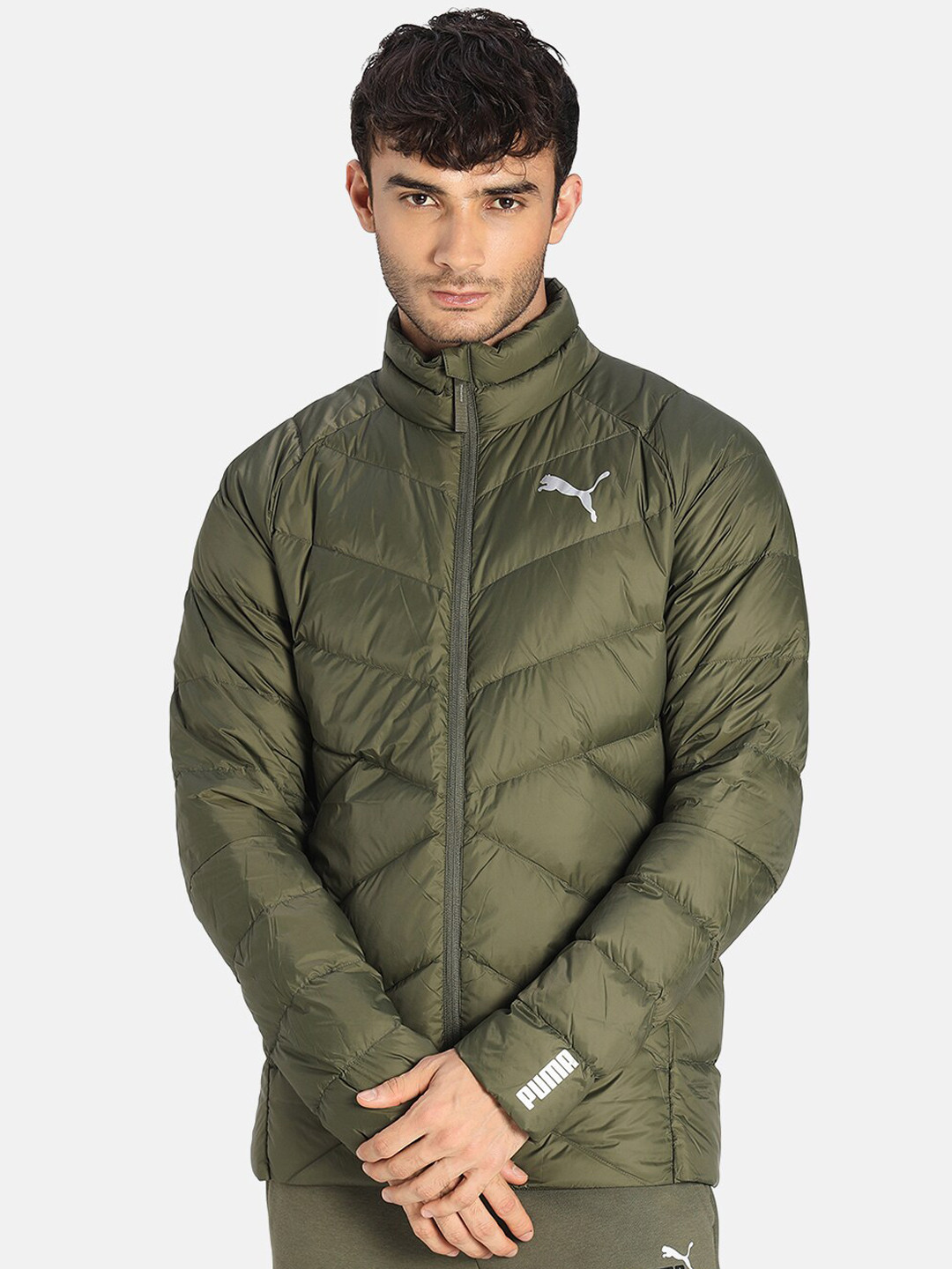 Buy Puma Men Green PWR Warm Pack LITE 600 DOWN Jacket - Jackets for Men ...