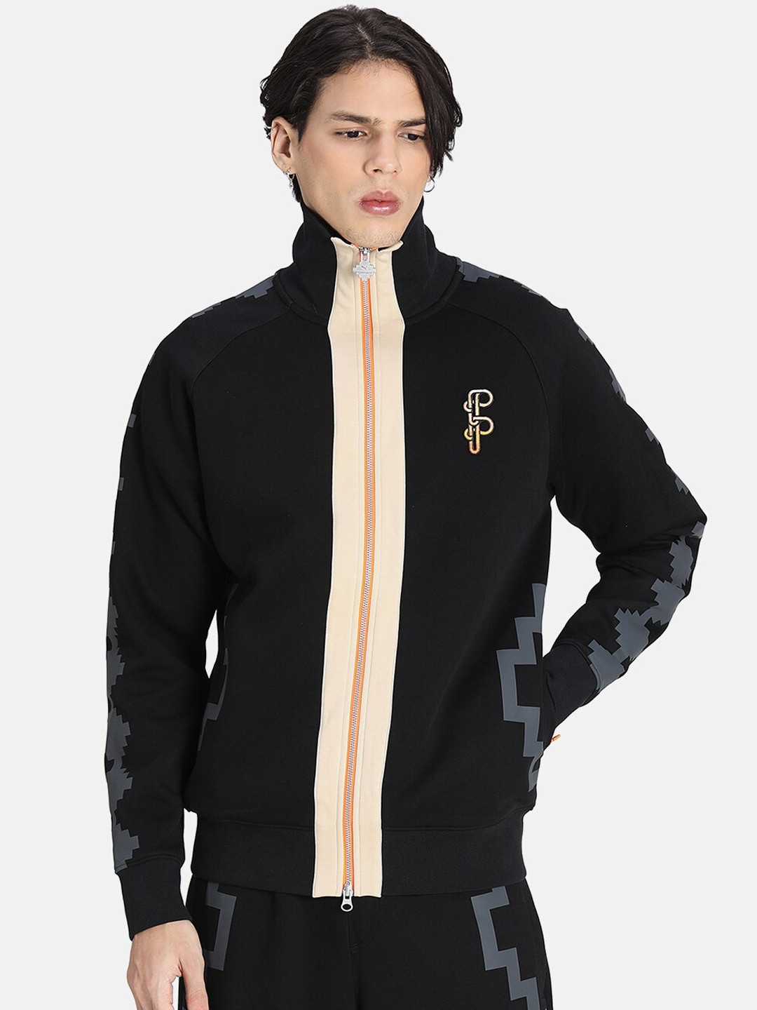 Buy Puma Men Black PRONOUNCE Regular Fit Track Jacket - Sweatshirts for ...