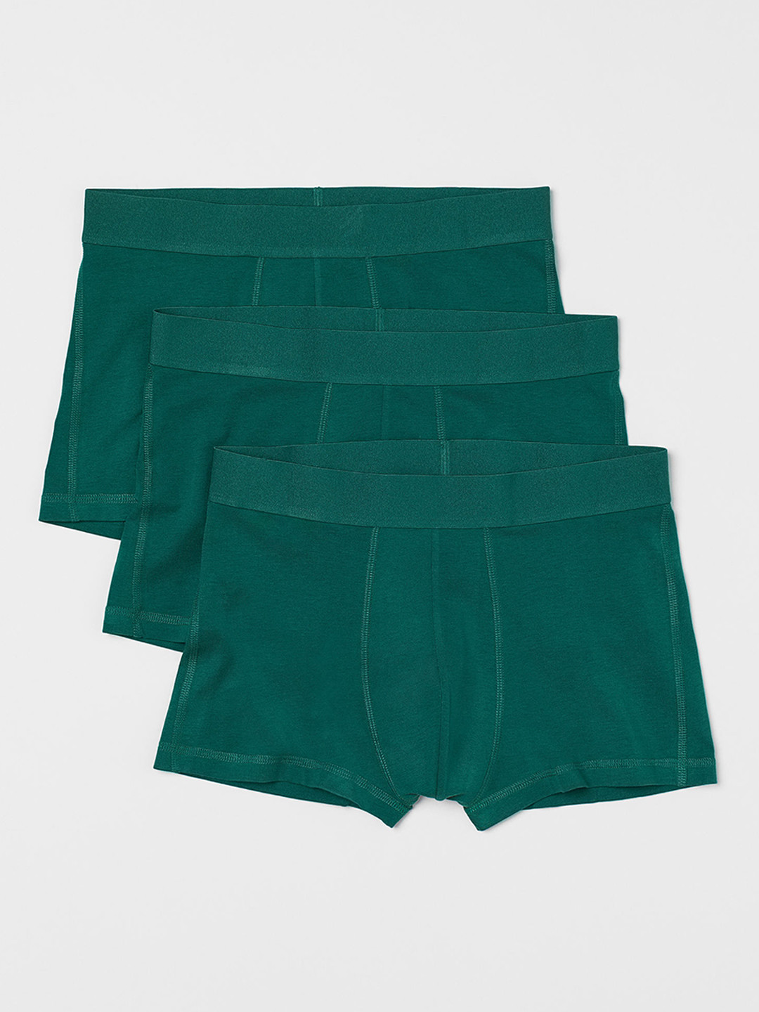 Buy H&M Men Green Solid 3 Pack Short Trunks - Trunk for Men 15688906 ...