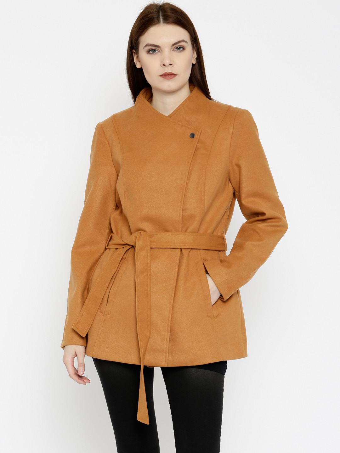 Buy Vero Moda Brown Jacket - Jackets for Women 1568988 | Myntra