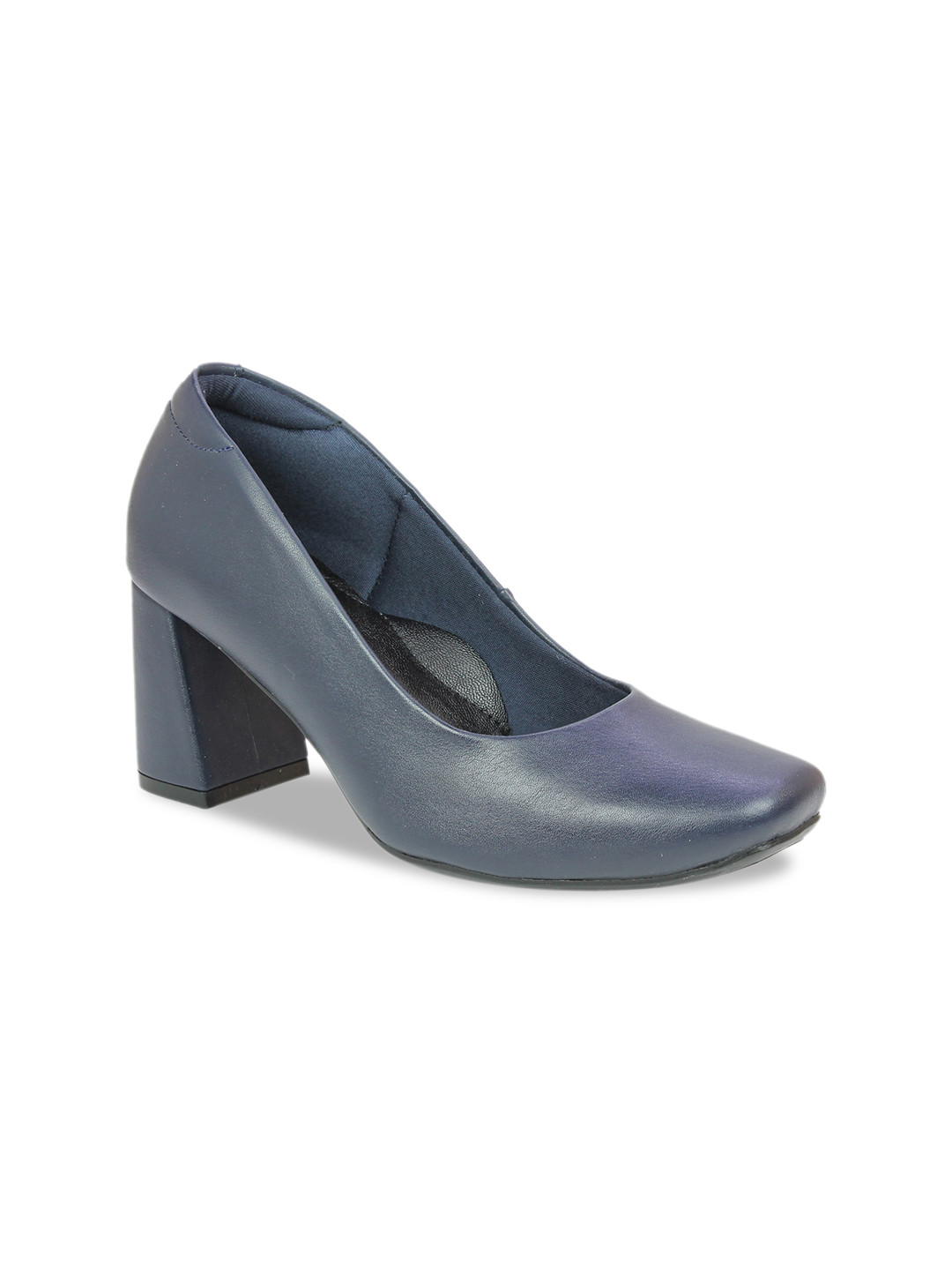 Buy Inc 5 Women Navy Blue Block Heels - Heels for Women 15692932 | Myntra