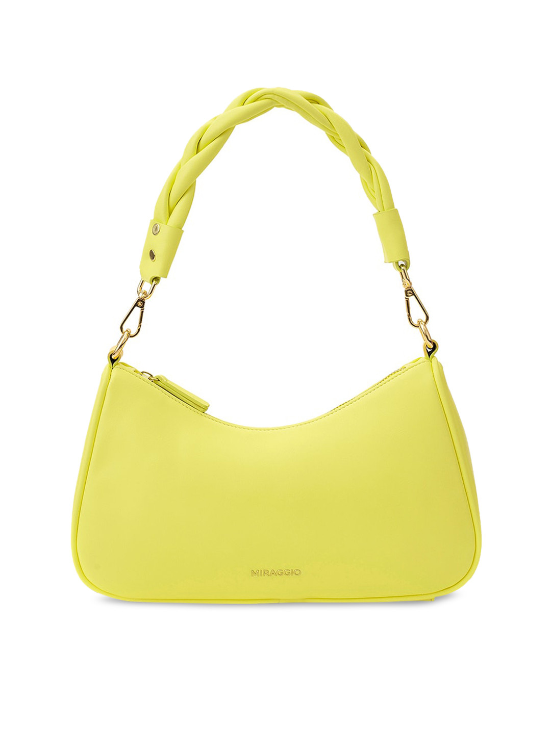 Buy MIRAGGIO Yellow Structured Shoulder Bag - Handbags for Women ...