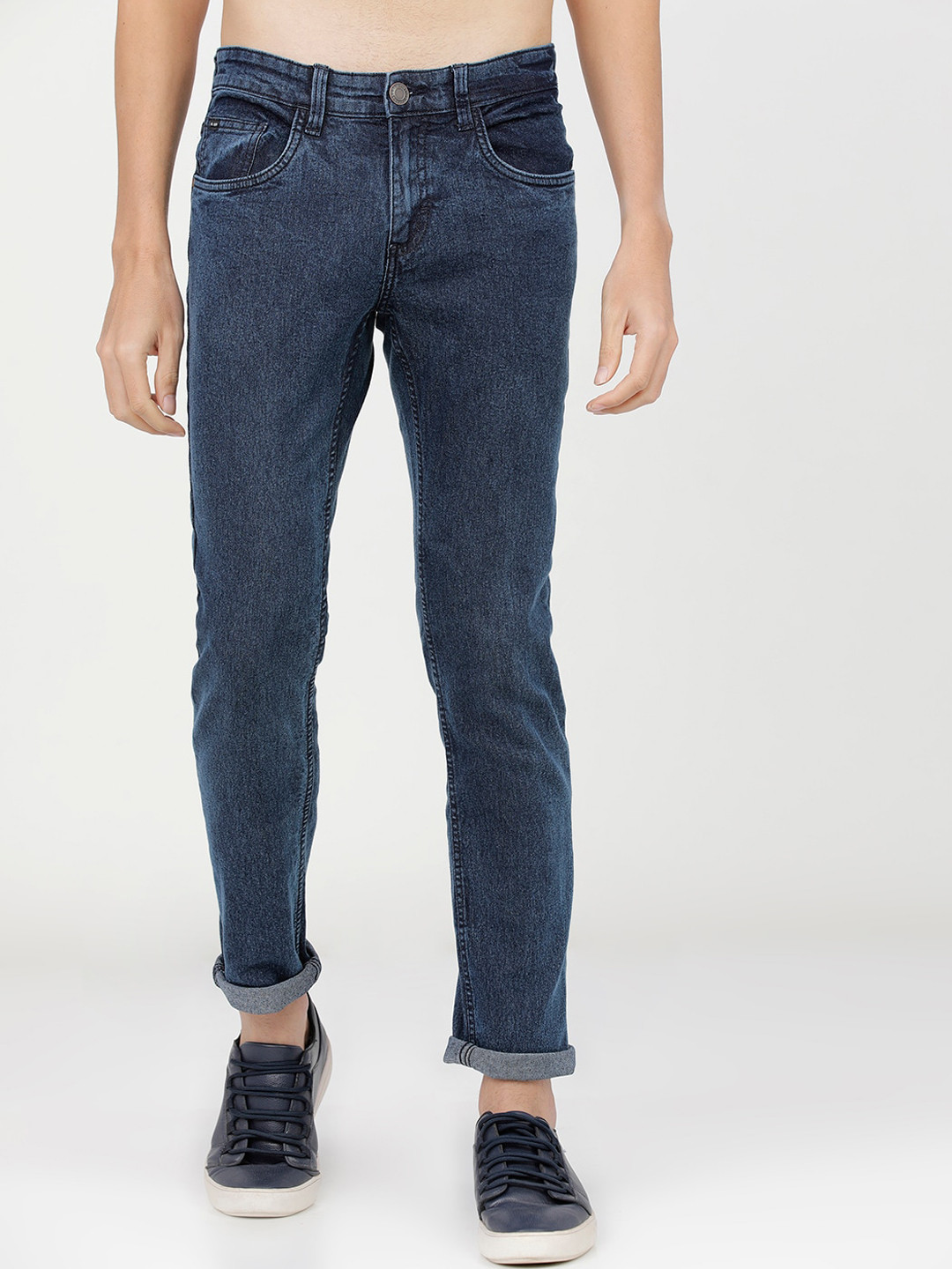Buy HIGHLANDER Men Blue Slim Fit Stretchable Jeans - Jeans for Men ...
