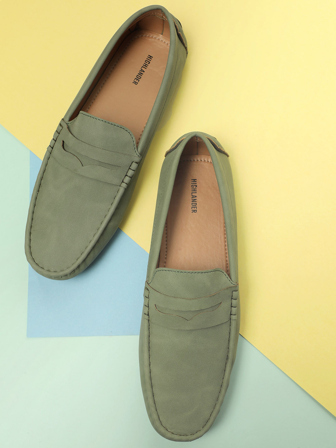 Buy HIGHLANDER Men Green Driving Shoes - Casual Shoes for Men 15725406 ...