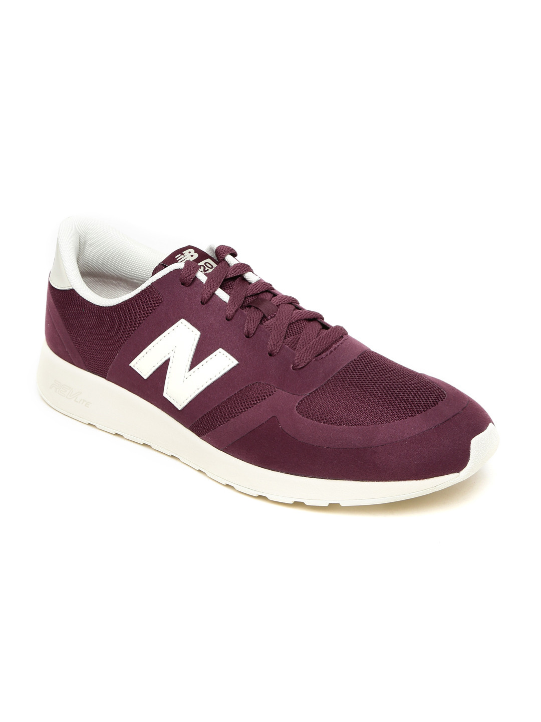 Buy New Balance Men Burgundy Solid MRL420BG Sneakers - Casual Shoes for ...