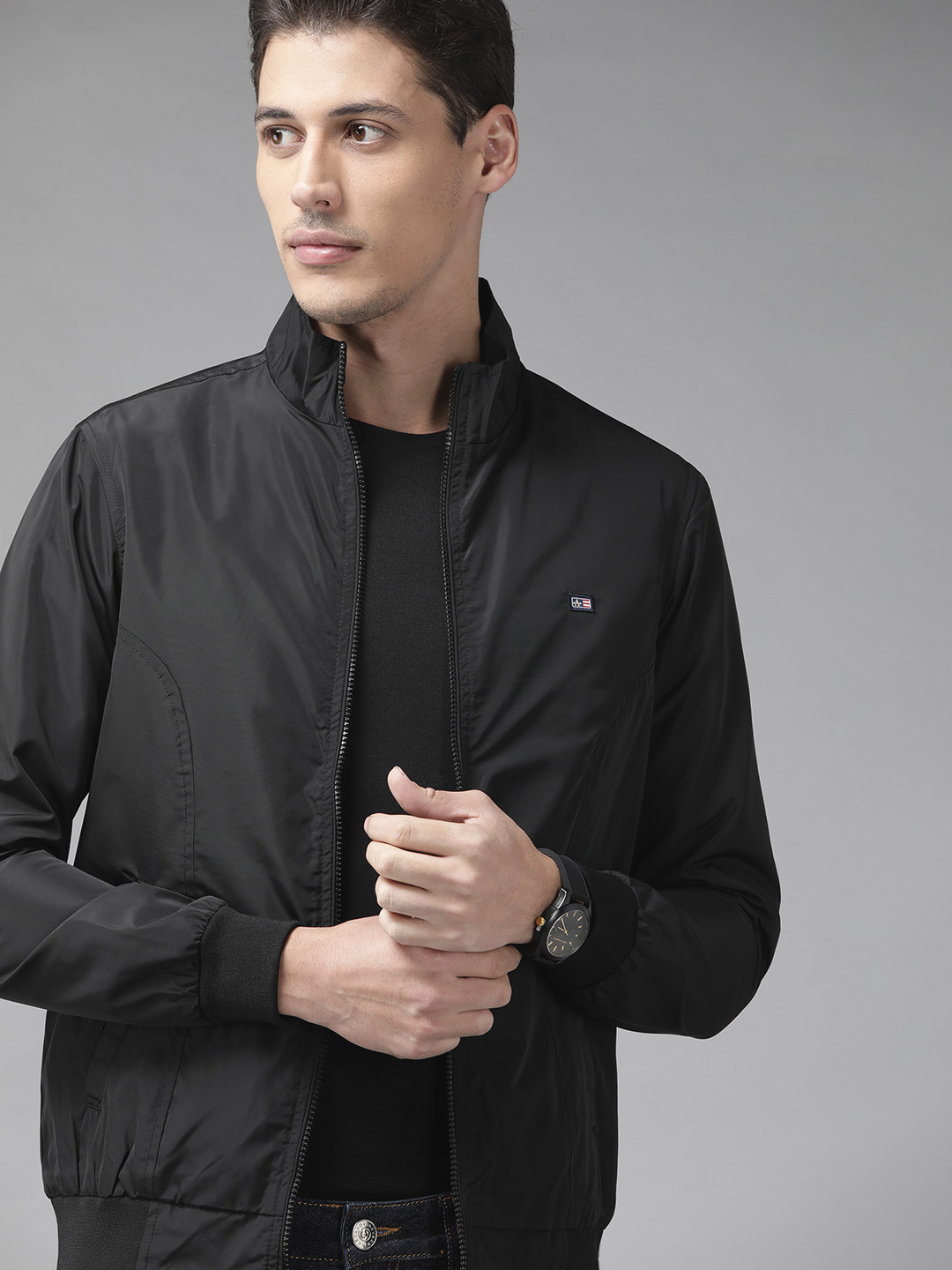 Buy Arrow Men Black Solid Tailored Jacket - Jackets for Men 15734190 ...