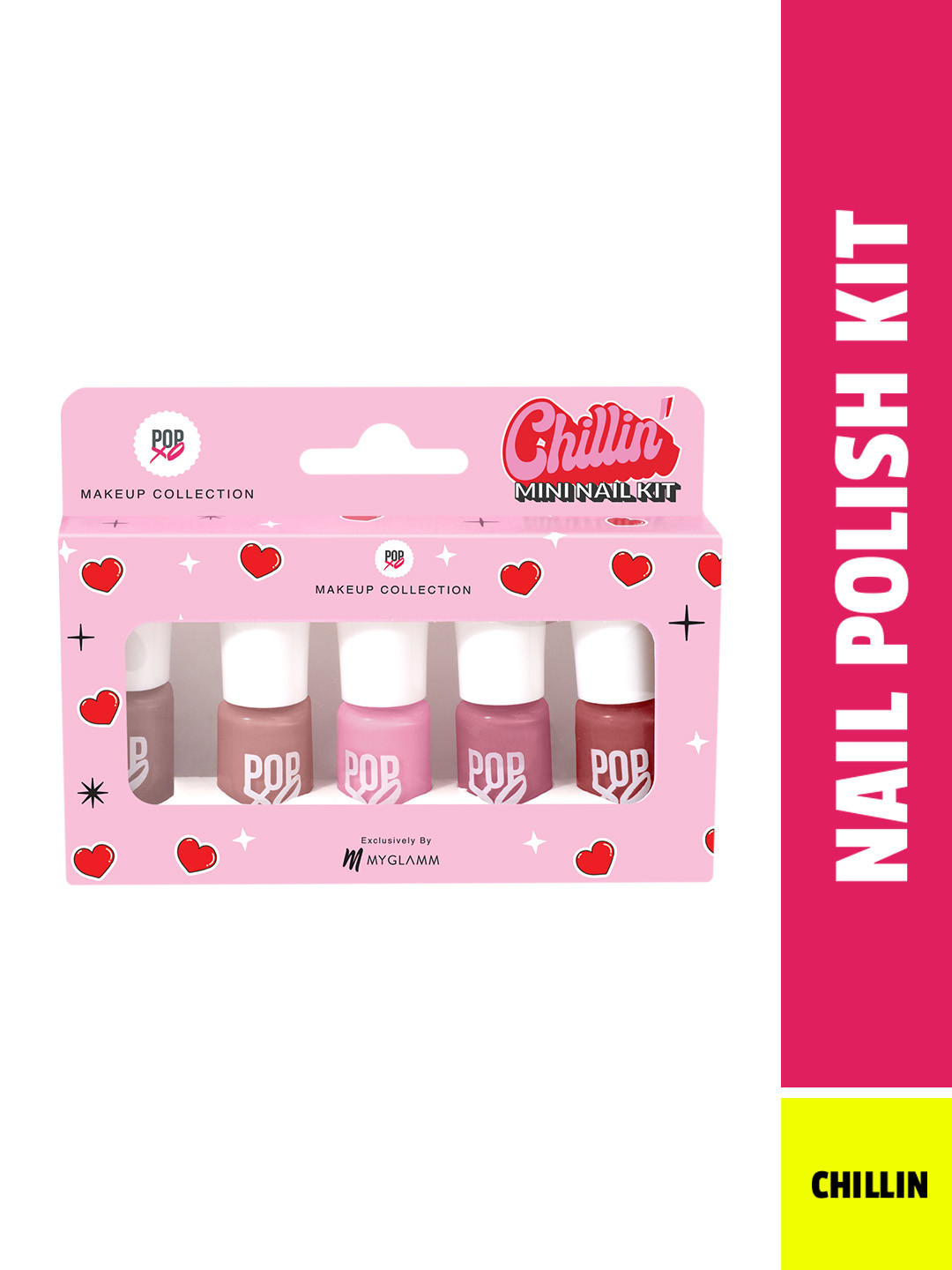 Buy MyGlamm POPxo Makeup Mini Nail Kit Chillin - Nail Polish for Women ...