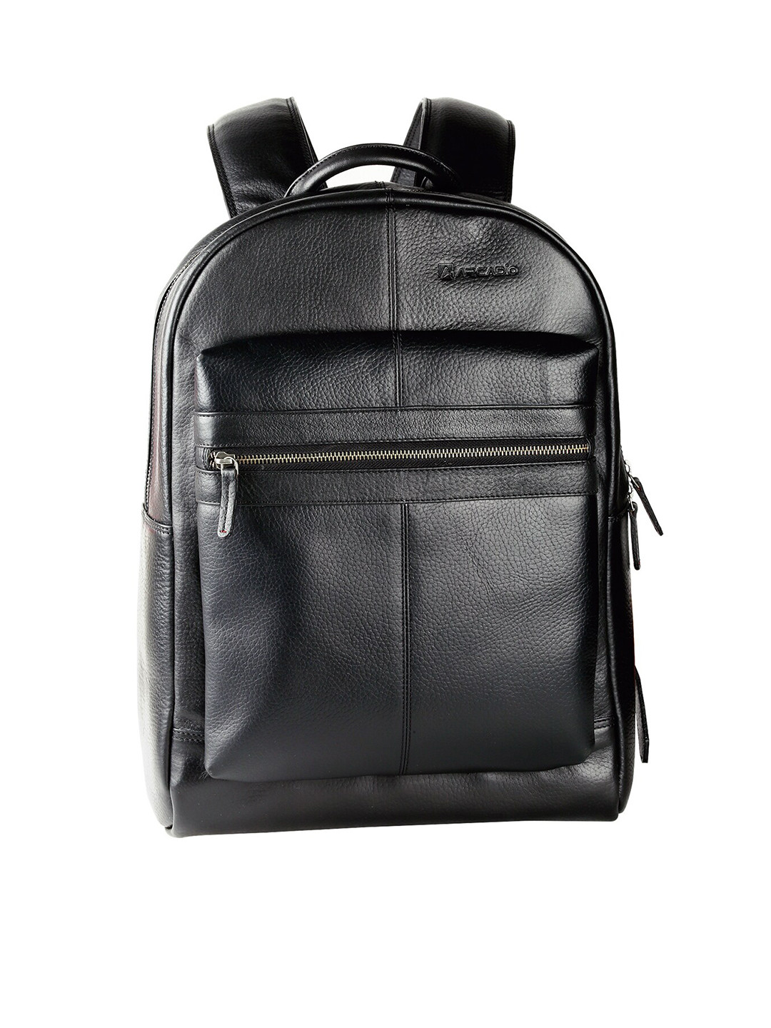Buy ARCADIO Unisex Black Textured Leather Backpack - Backpacks for Unisex 15755084 | Myntra
