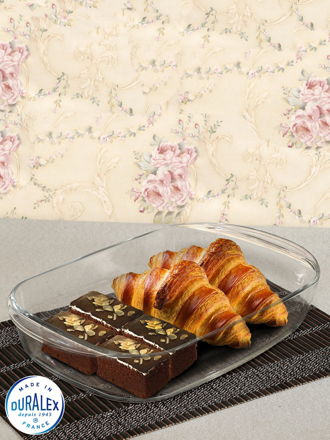 Buy DURALEX Set Of 3 Ovenchef Clear Rectangular Roasters Set - Bakeware ...