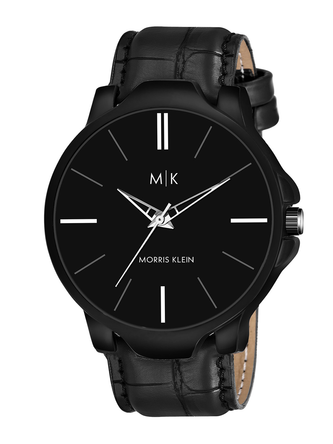 Buy MORRIS KLEIN Men Black Leather Analogue Watch MK 3002 - Watches for ...
