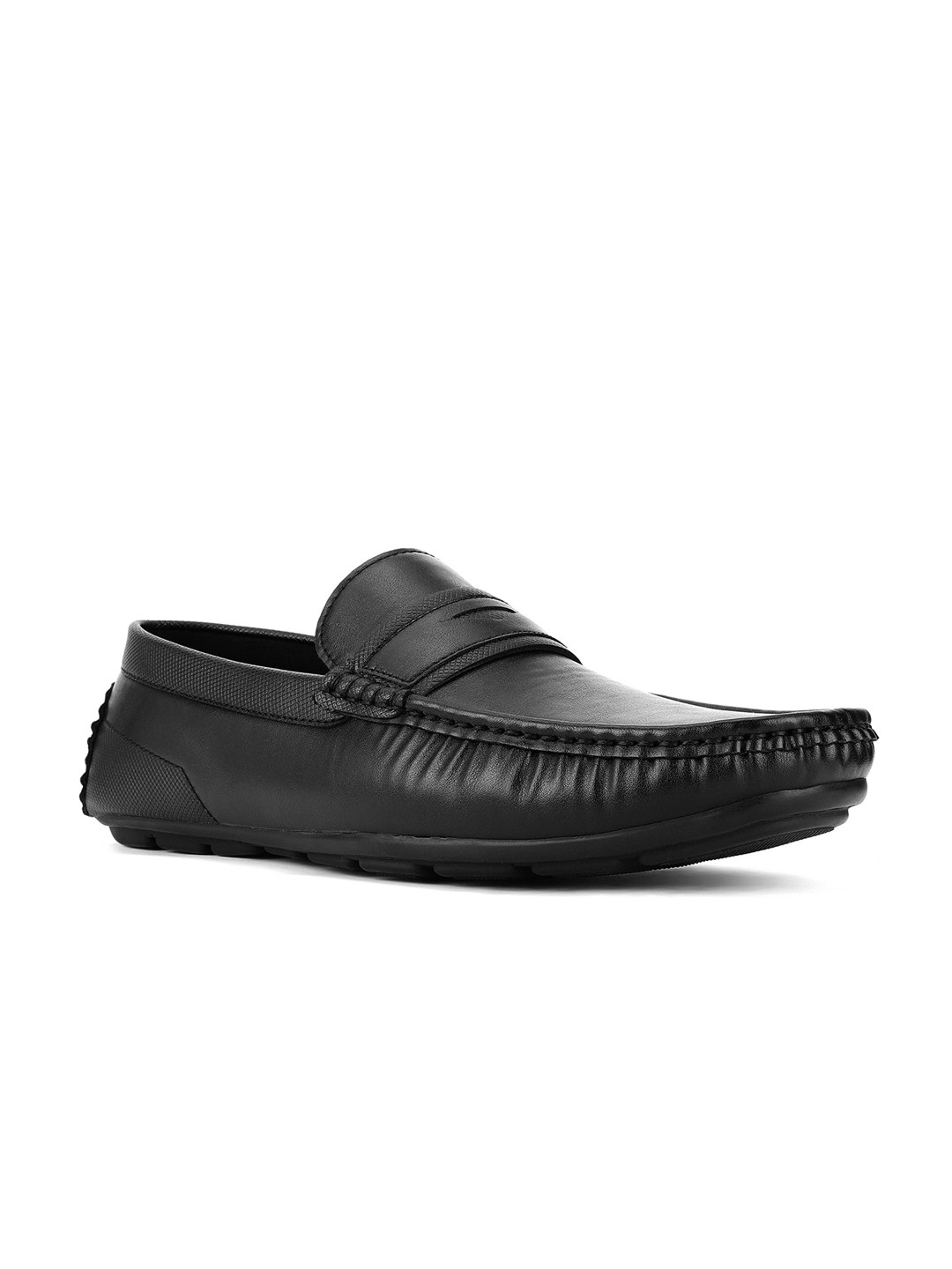 Buy Bata Men Black PU Loafers - Casual Shoes for Men 15761026 | Myntra