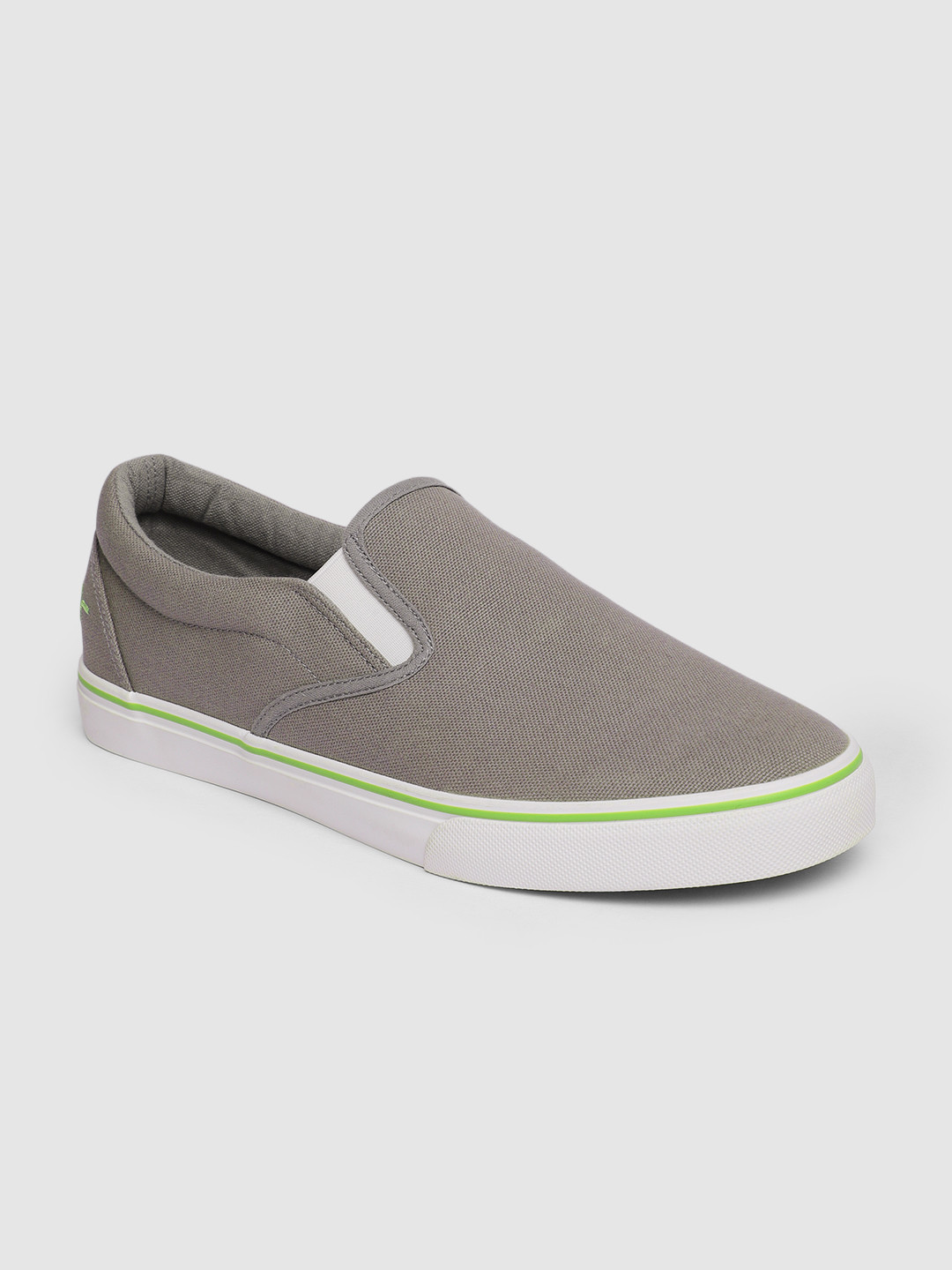 Buy Flying Machine Men Grey Slip On Sneakers - Casual Shoes for Men ...