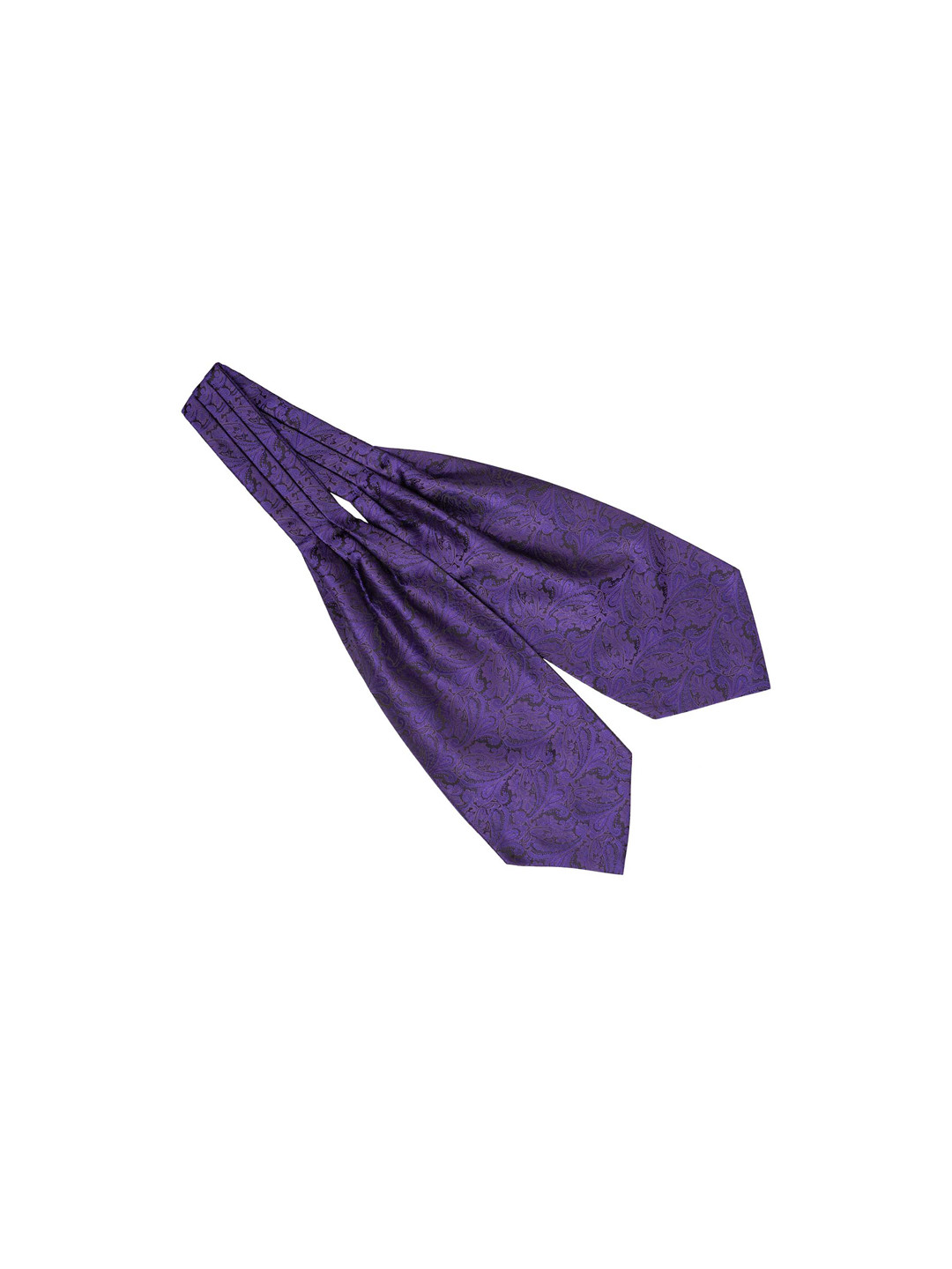 Buy The Tie Hub Men Purple Paisley Woven Design Tailored Cravat - Ties ...
