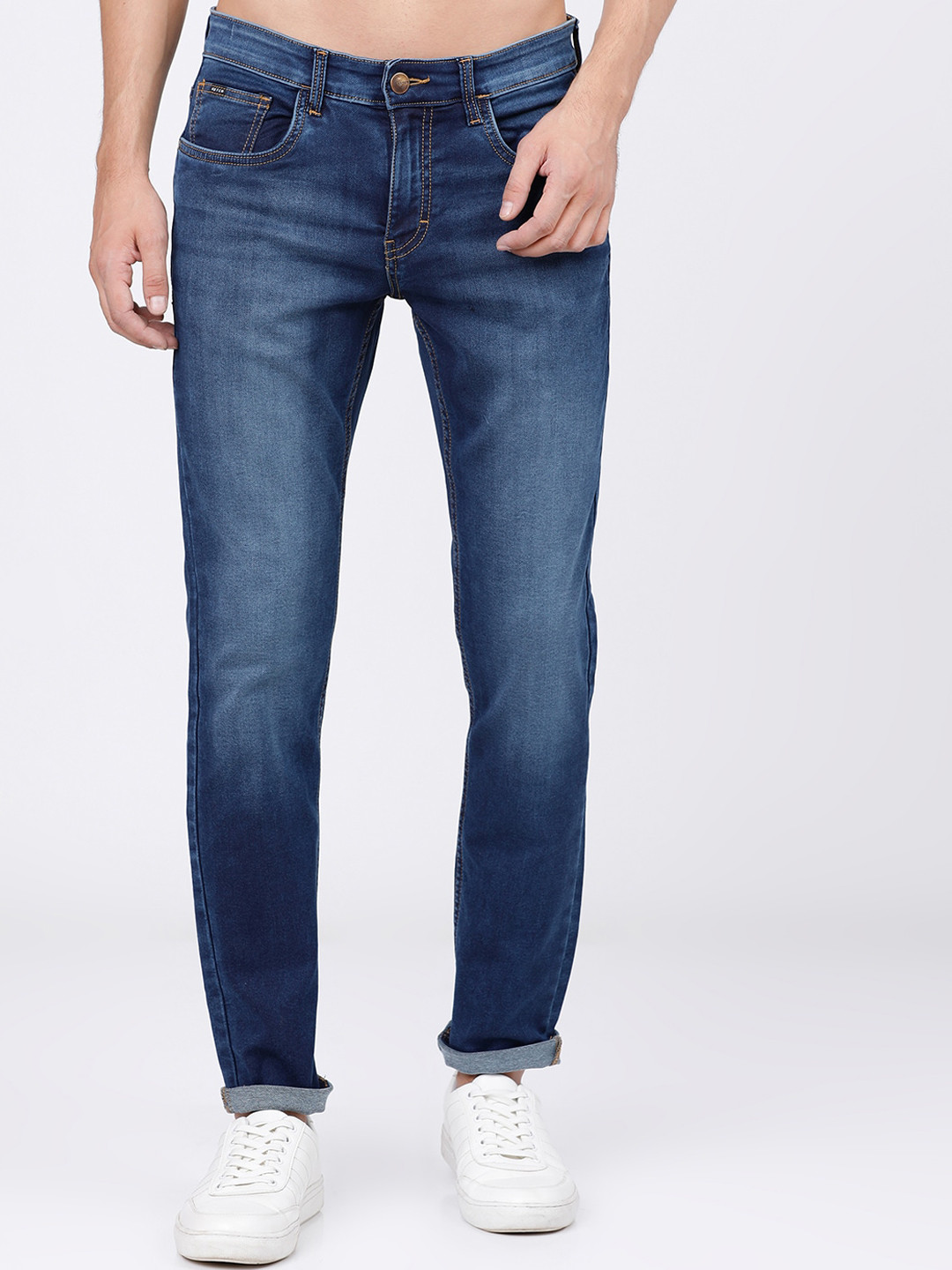 Buy KETCH Men Blue Slim Fit Heavy Fade Stretchable Jeans - Jeans for ...