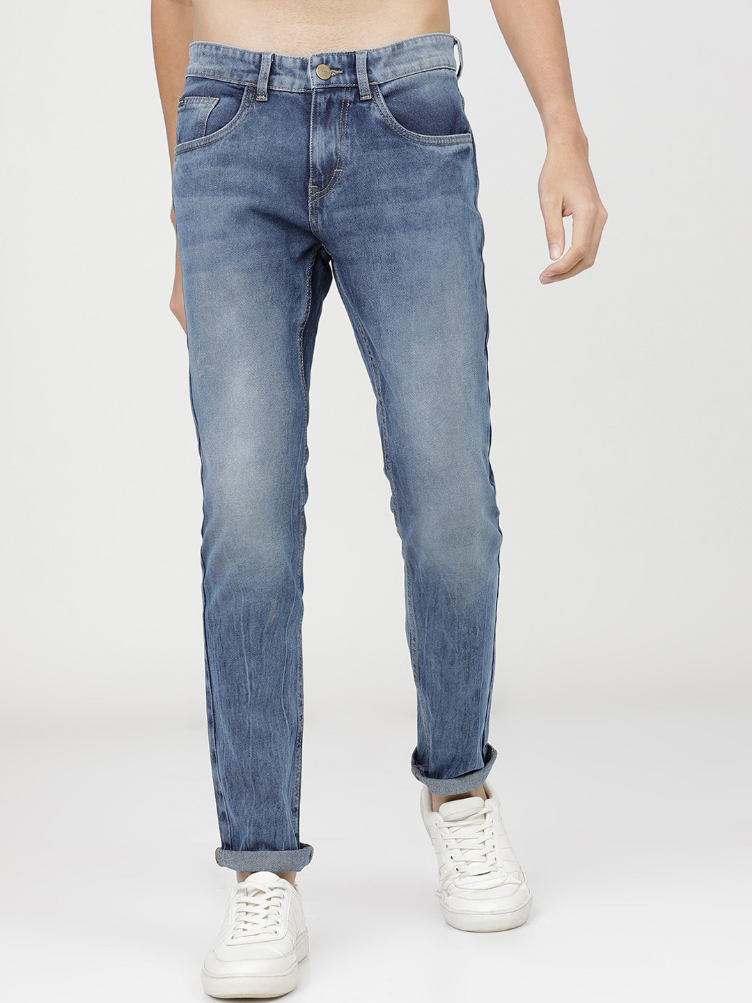 Buy KETCH Men Blue Slim Fit Heavy Fade Stretchable Jeans - Jeans for ...