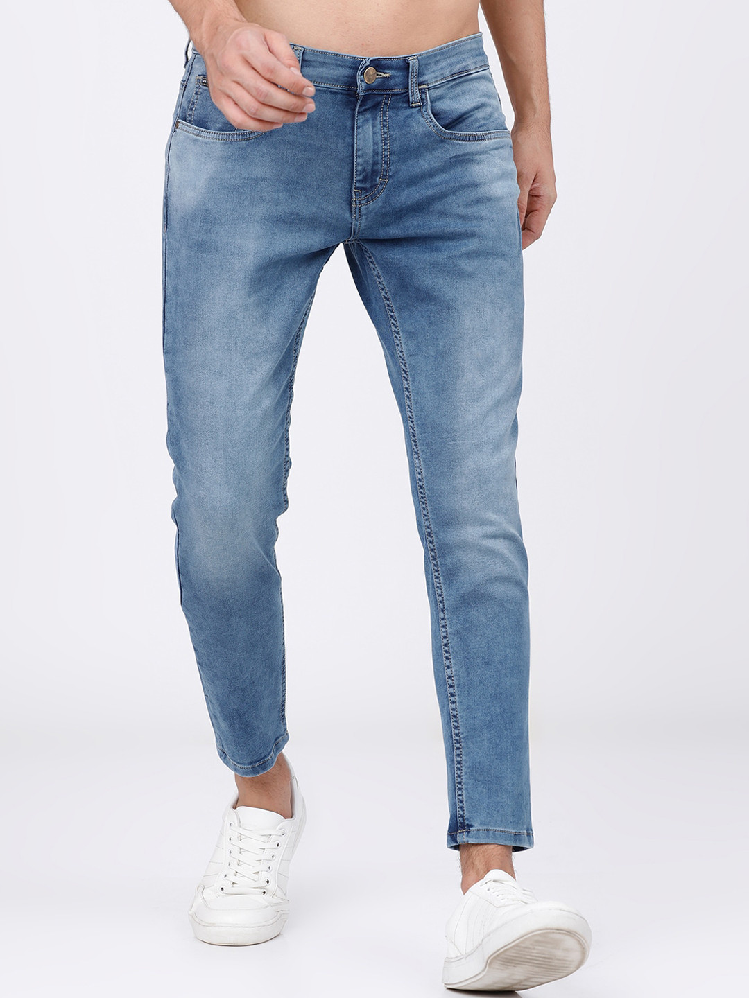 Buy KETCH Men Blue Slim Fit Heavy Fade Stretchable Jeans - Jeans for ...