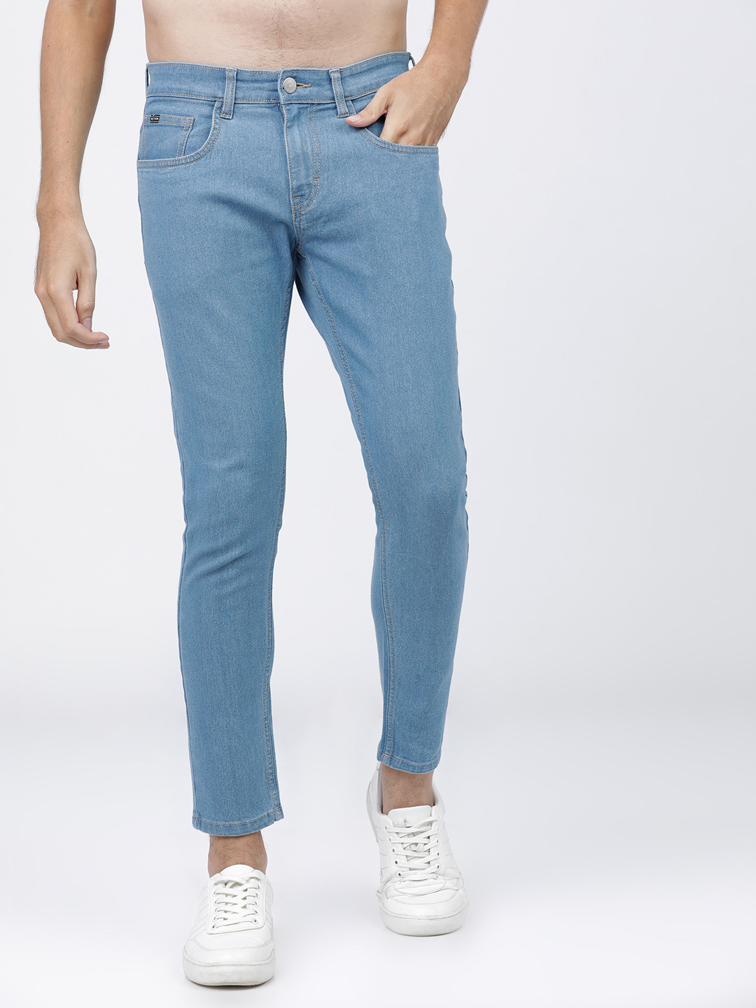 Buy KETCH Men Blue Slim Fit Low Distress Stretchable Jeans - Jeans for ...