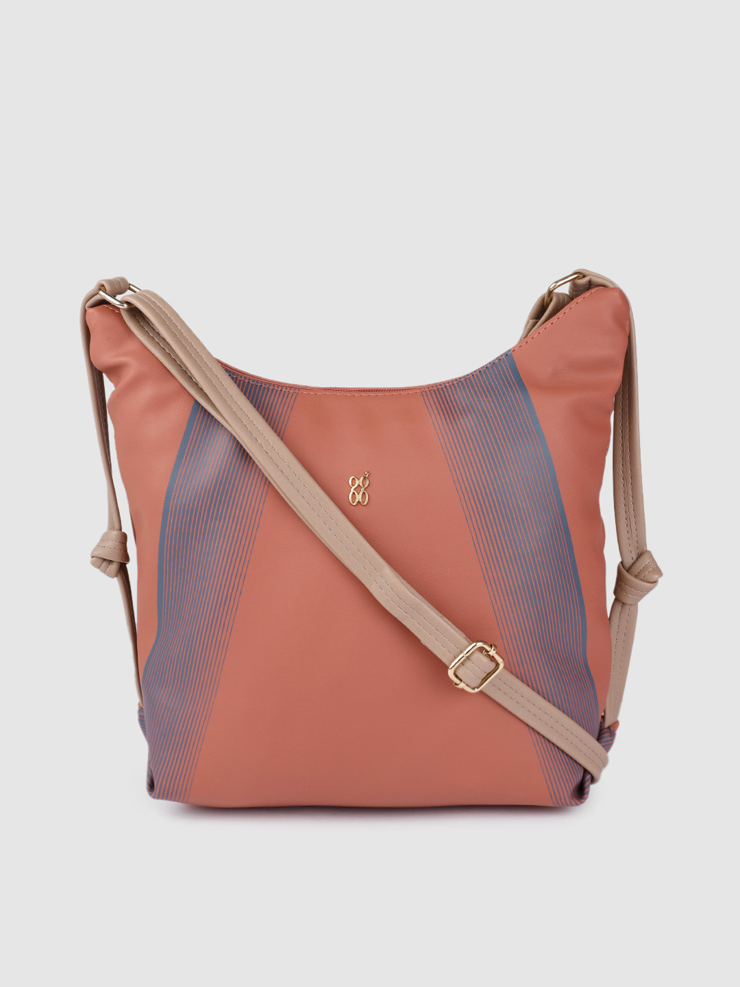 Buy Baggit Women Pink Printed Structured Sling Bag - Handbags for Women ...