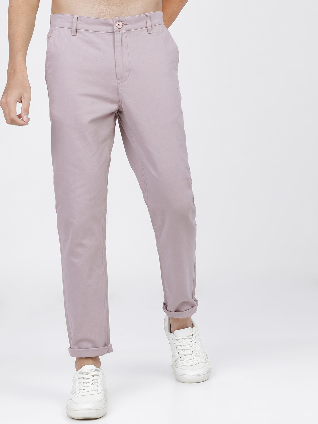 Buy KETCH Men Grey Slim Fit Trousers - Trousers for Men 15769312 | Myntra