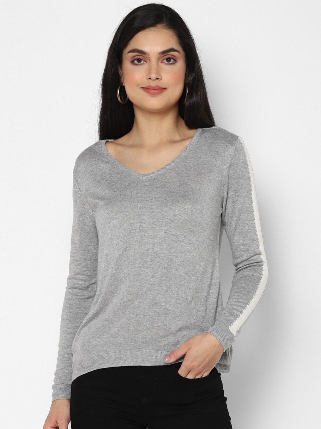Buy Allen Solly Woman Grey Regular Top Tops For Women 15776024 Myntra
