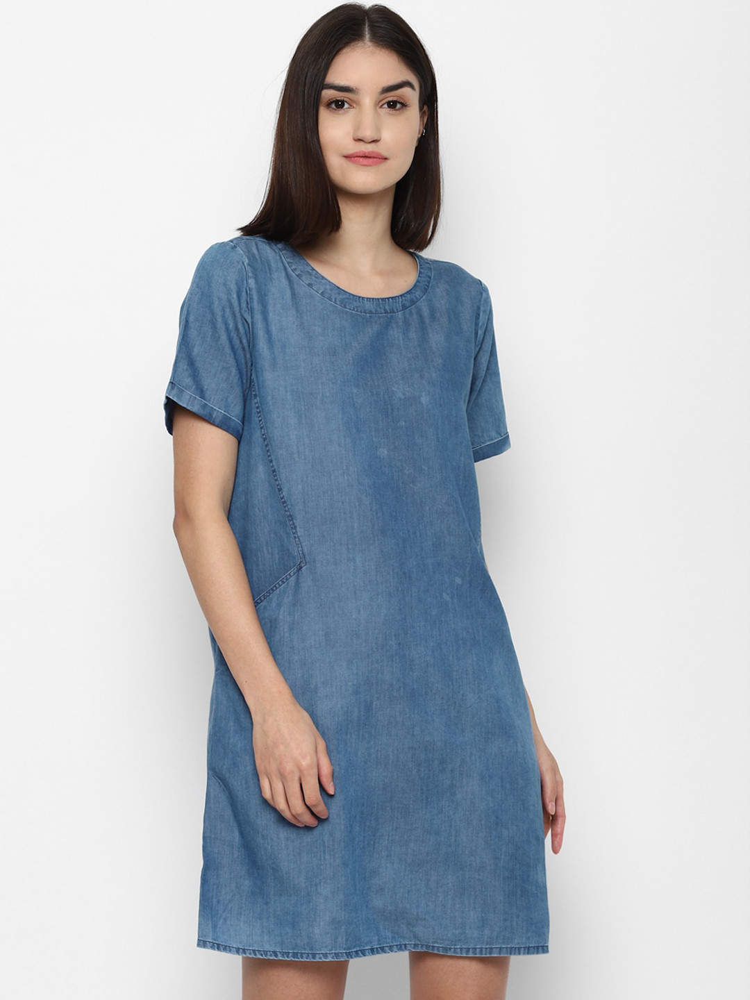 Buy Allen Solly Woman Blue A Line Dress - Dresses for Women 15776974 ...