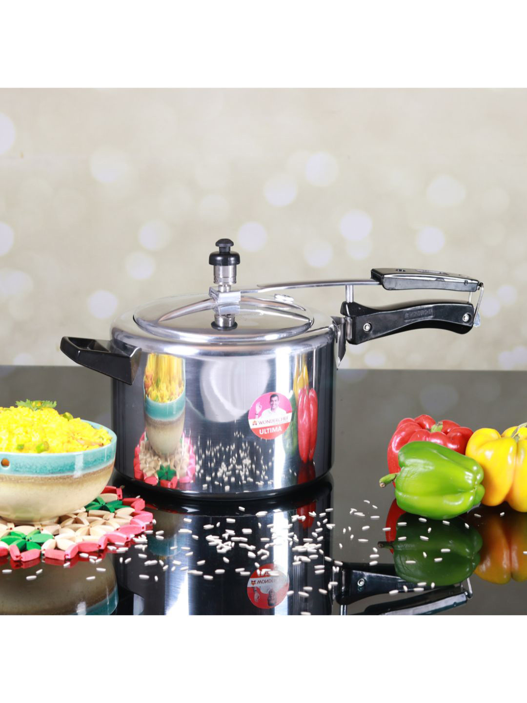 Buy Wonderchef Silver Toned Inner Lid Aluminium Ultima Pressure Cooker ...