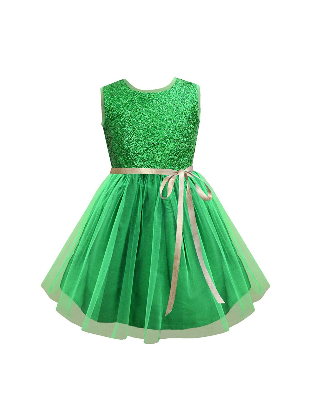 Buy A T U N Green Net Dress - Dresses for Girls 15785556 | Myntra