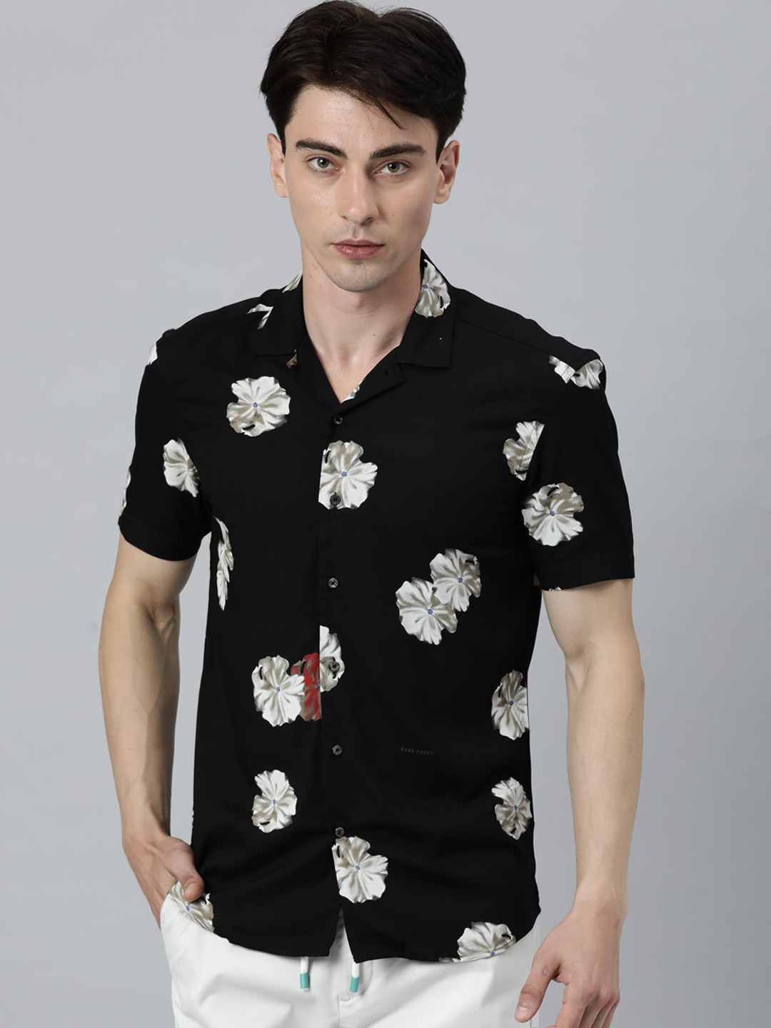 Buy RARE RABBIT Men Saz Slim Fit Floral Opaque Printed Shirt - Shirts ...