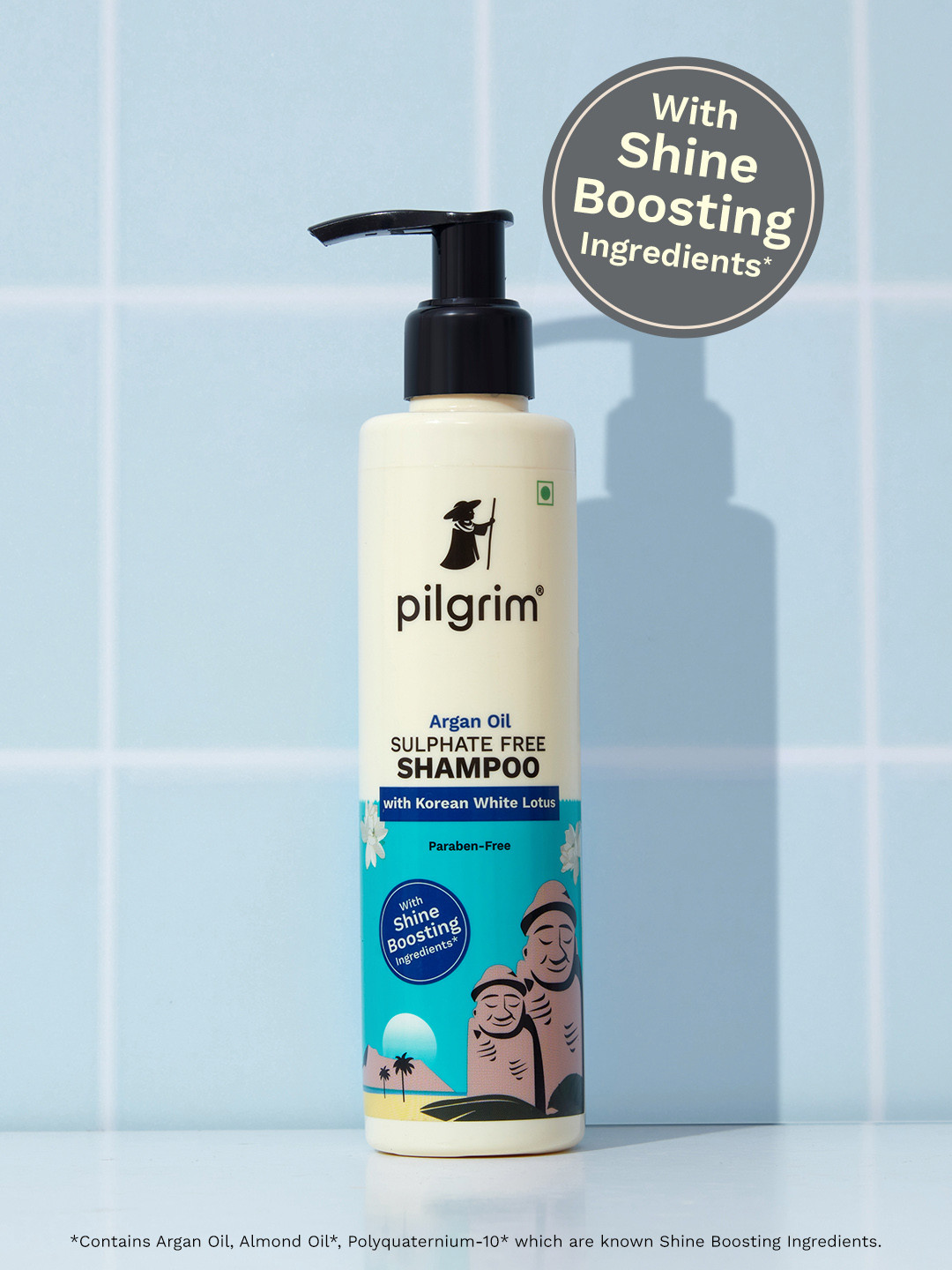 Buy Pilgrim Sulfate Free Shampoo With Argan Oil, Camellia & White Lotus ...