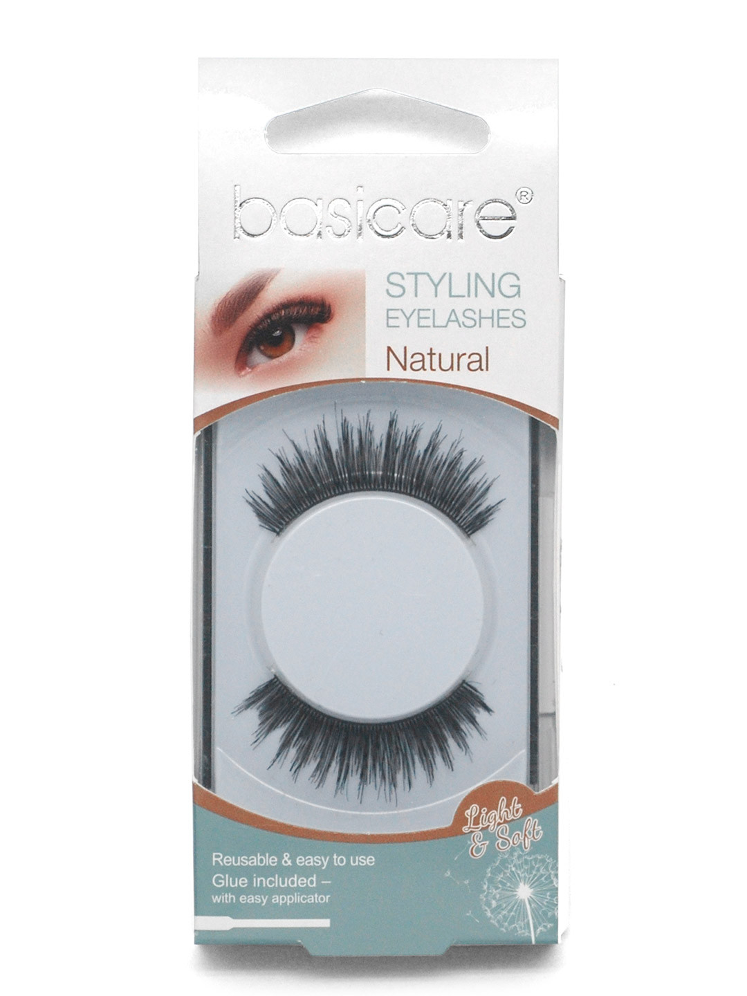 Buy Basicare Black Styling Eyelashes With Latex Glue & Nature Hair ...