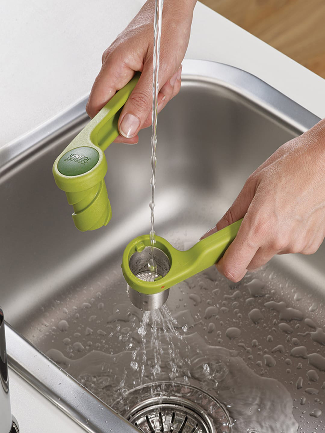 Buy Joseph Joseph Green & Silver Heli X Garlic Press - Other Kitchen ...