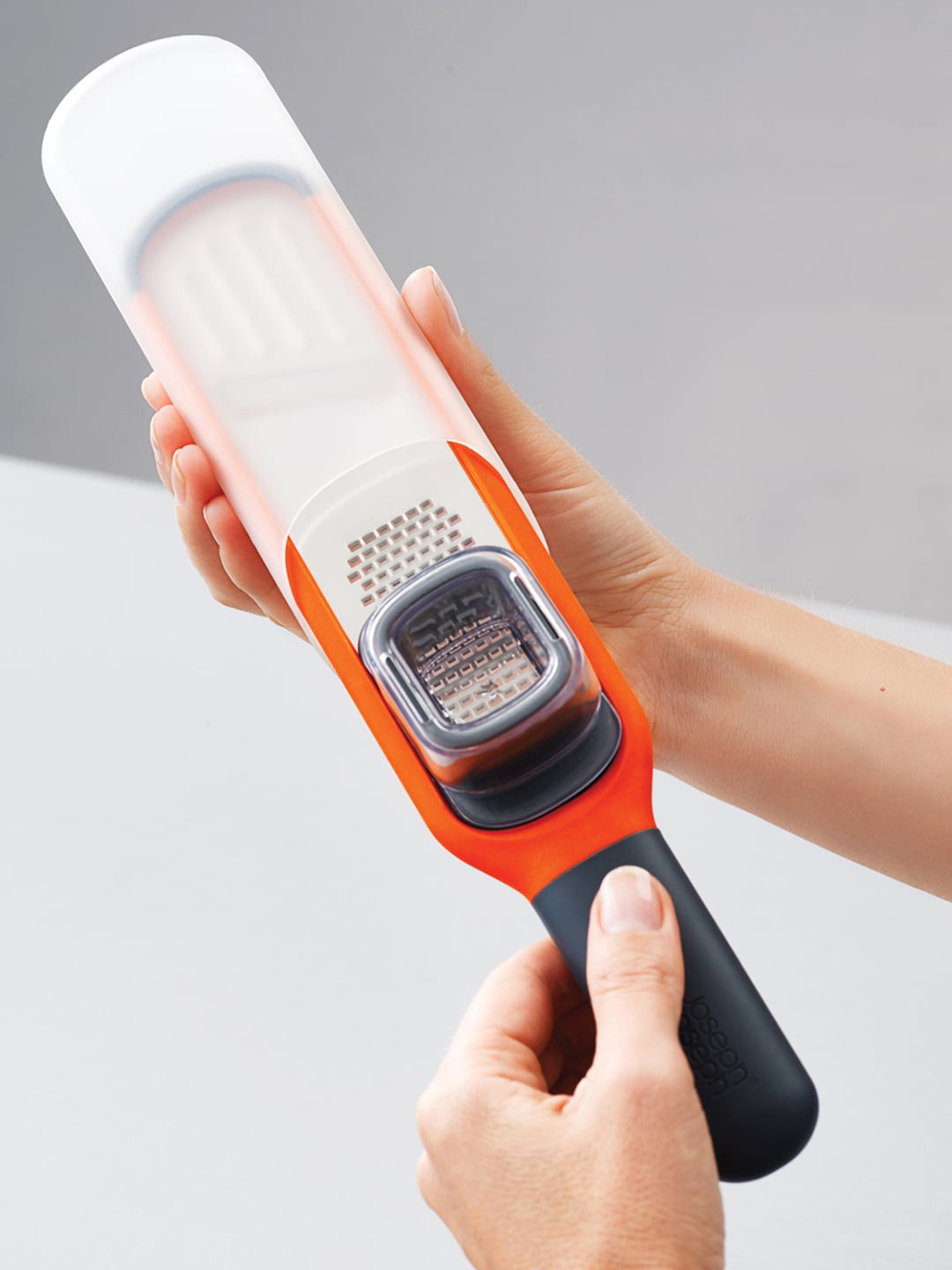 Buy Joseph Joseph Orange & Black Solid 2 In 1 Mini Grater & Slicer ...