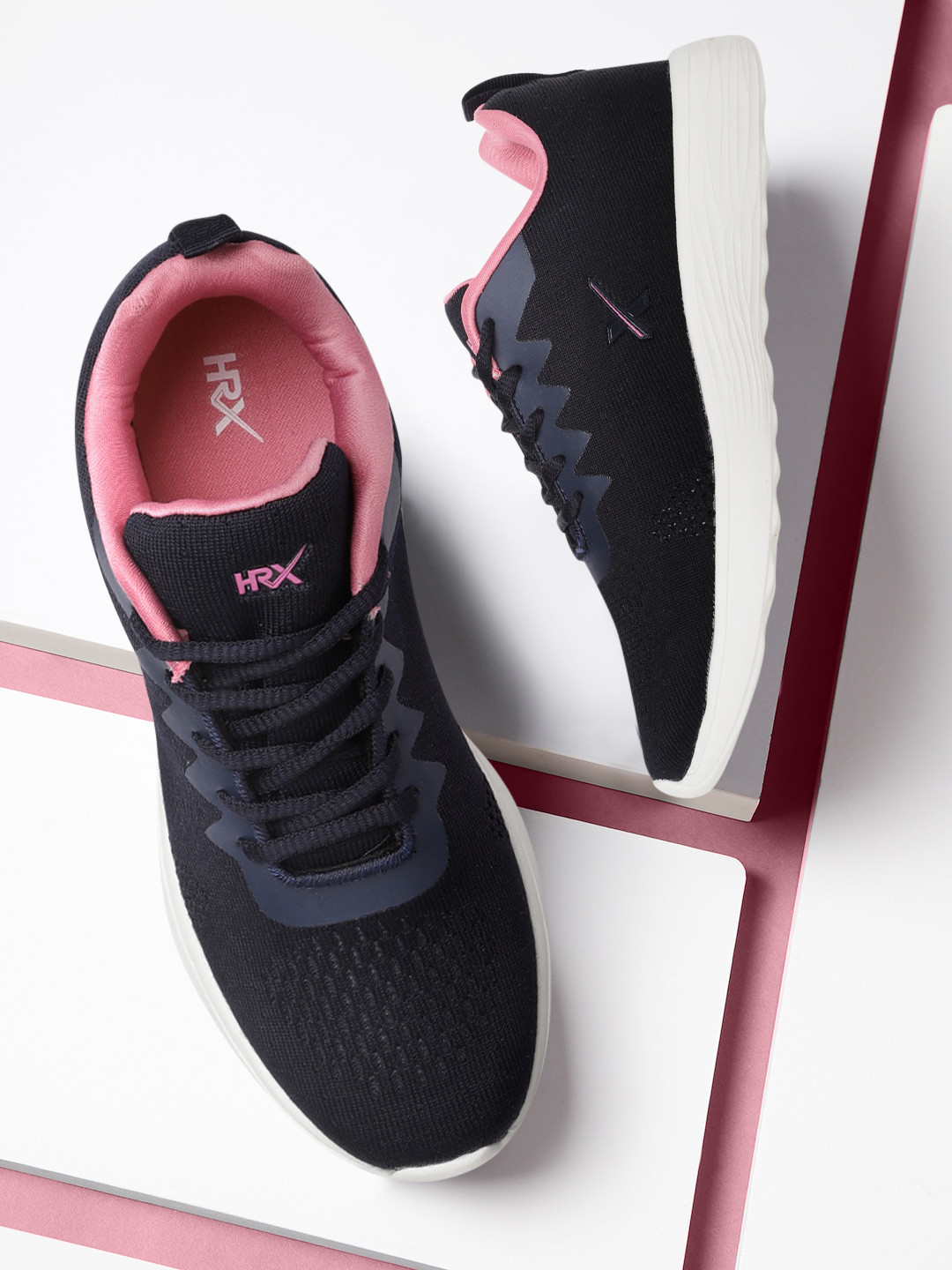 Buy HRX By Hrithik Roshan Women Navy Blue Alpha Running Shoes - Sports ...