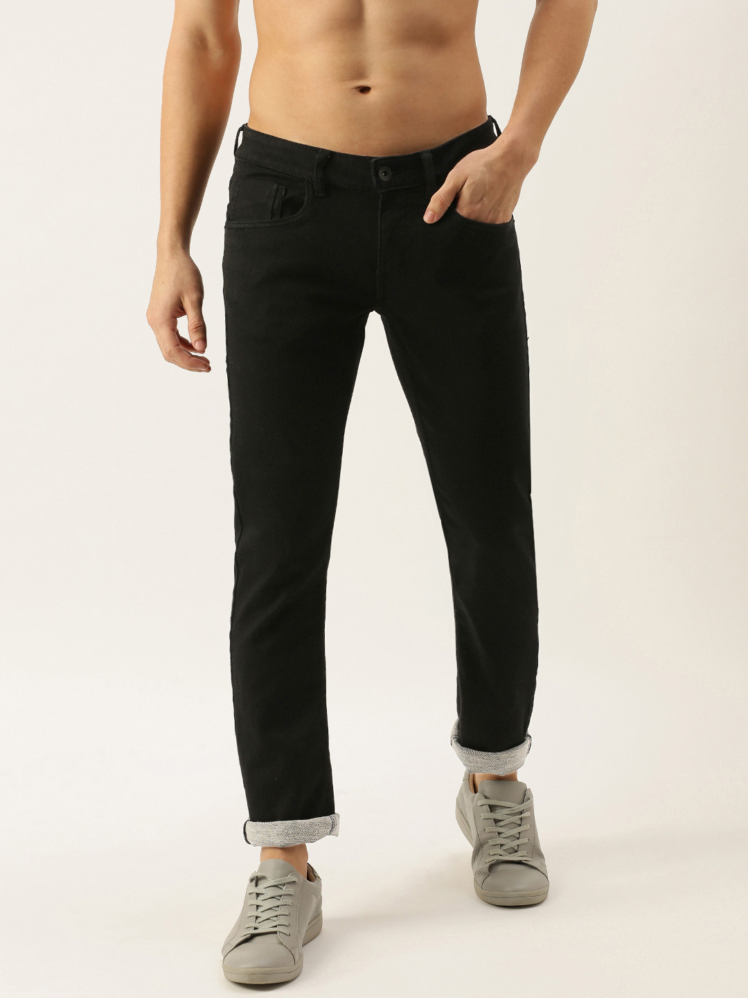 Buy Flying Machine Men Black Skinny Fit Low Rise Stretchable Jeans ...