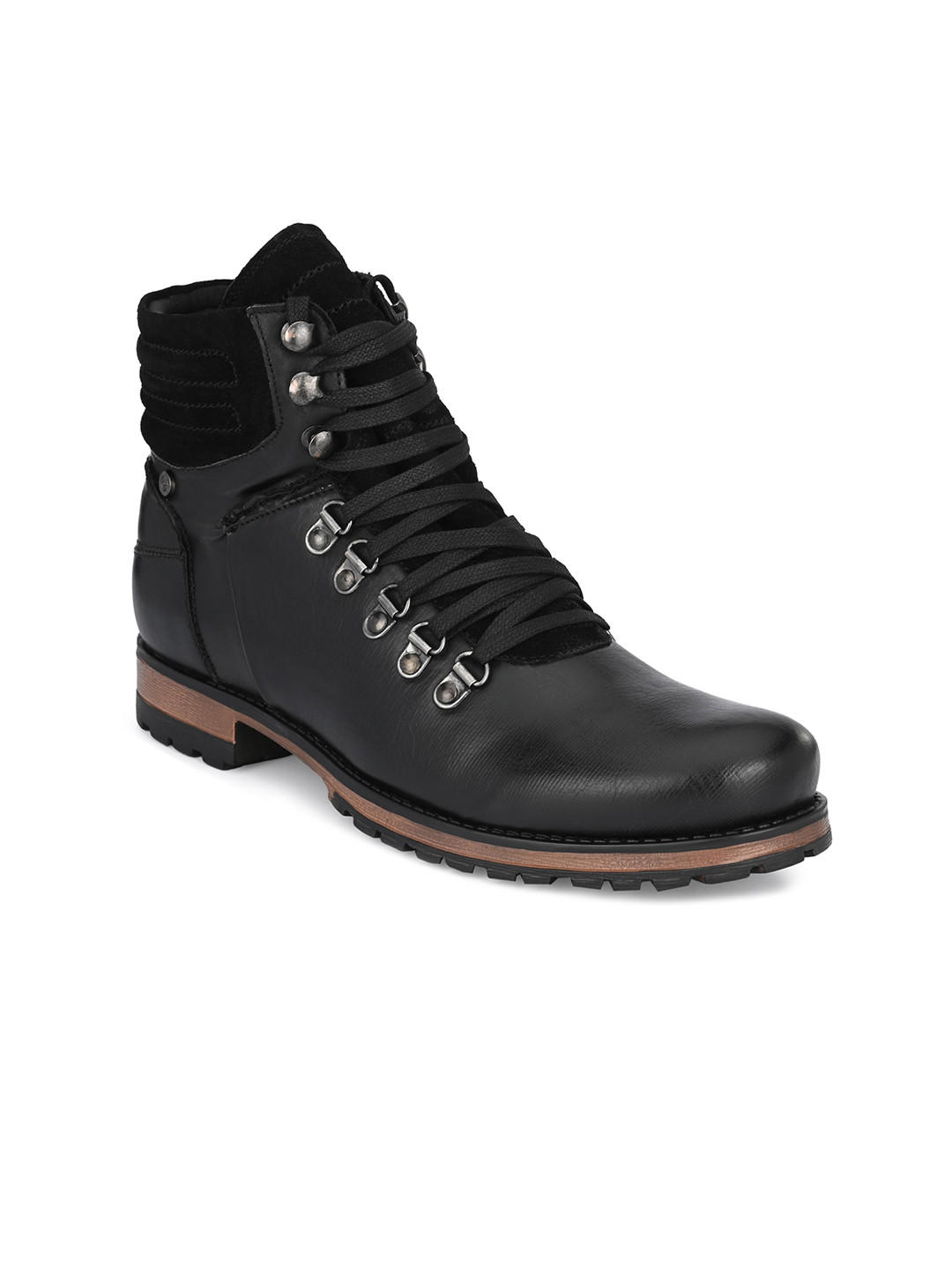 Buy Delize Men Black Flat Boots - Casual Shoes for Men 15839128 | Myntra