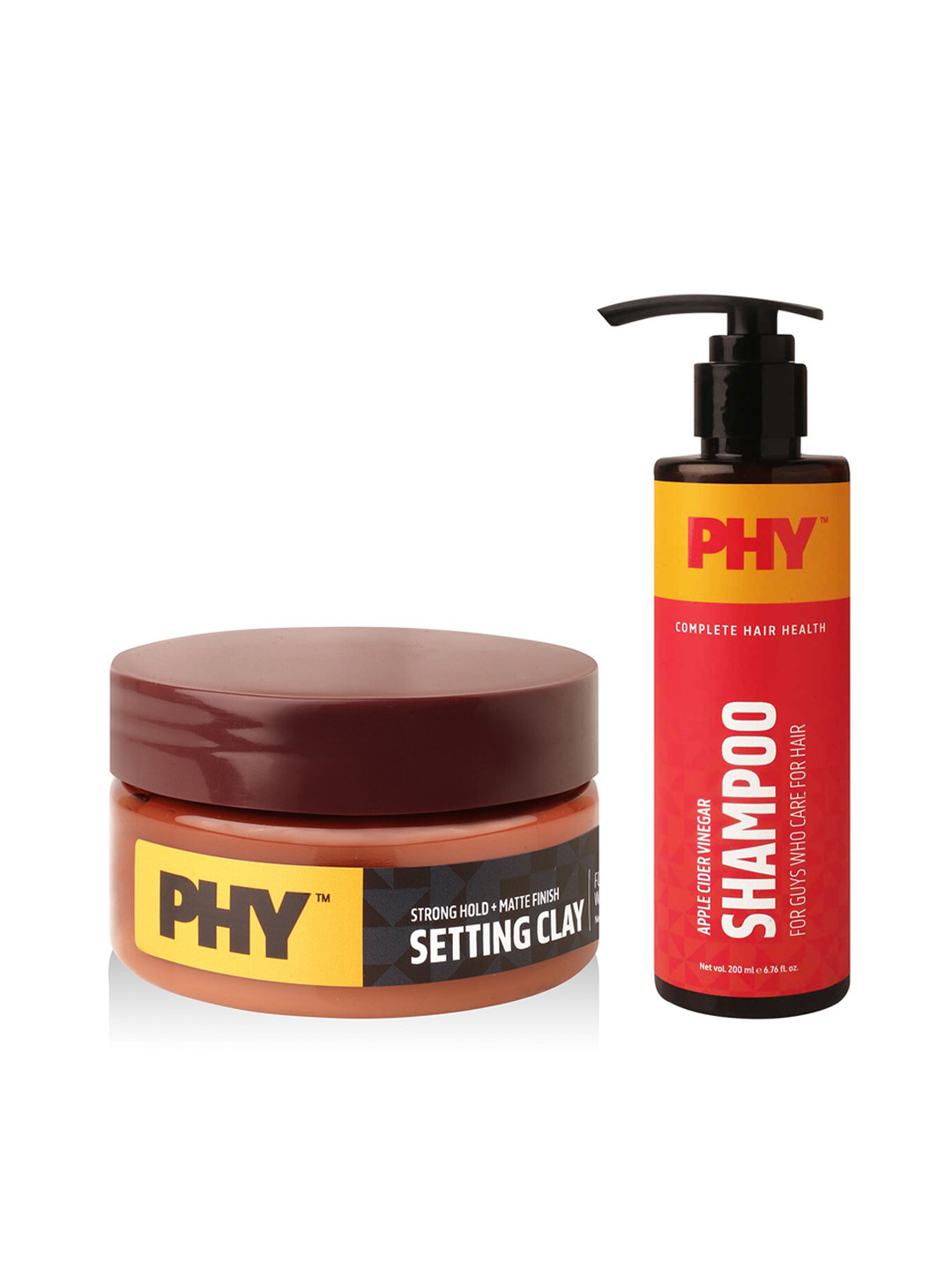 Buy Phy Men Set Of Apple Cider Vinegar Shampoo & Matte Finish Setting ...