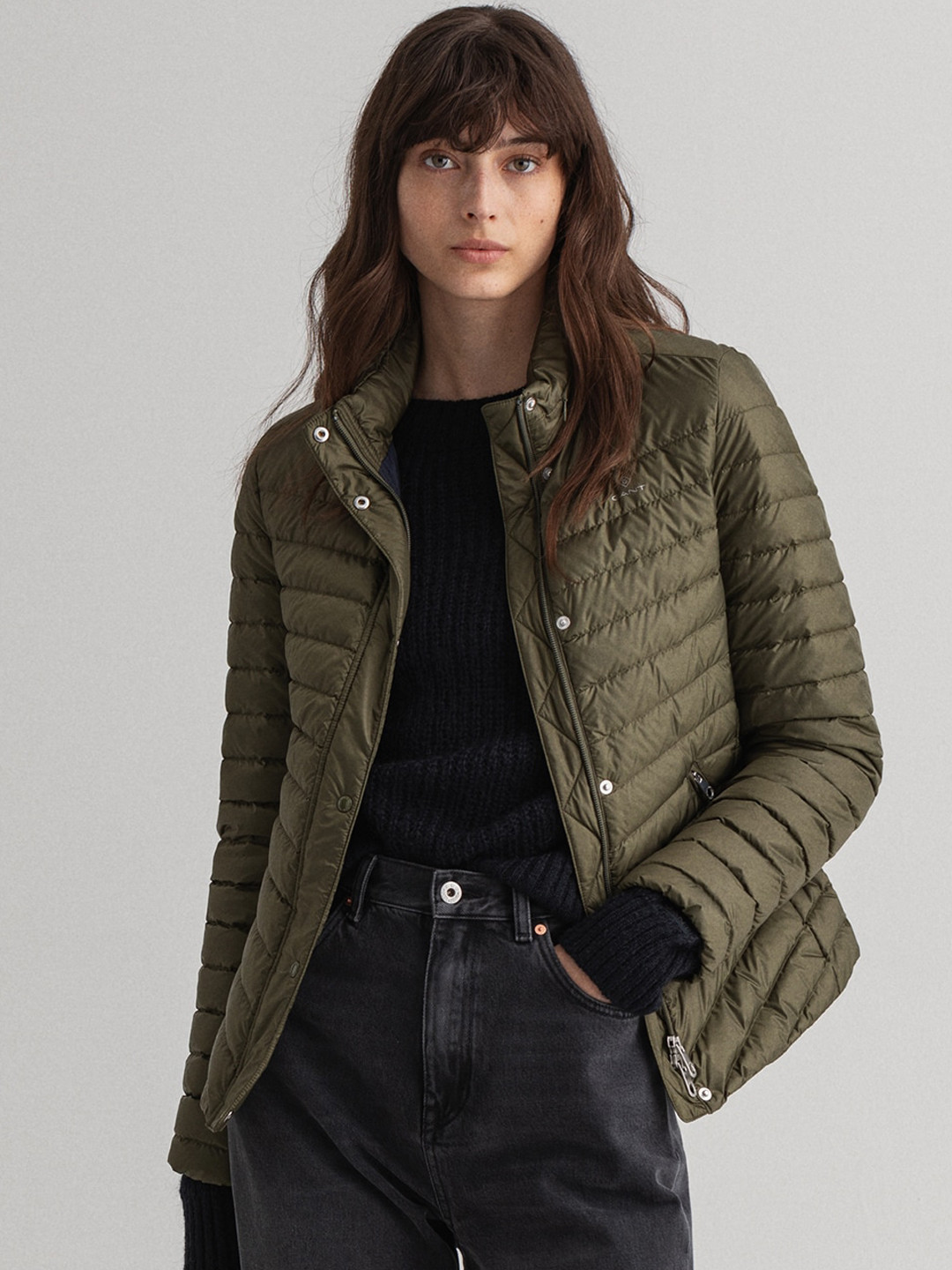 Buy GANT Women Green Padded Jacket - Jackets for Women 15847566 | Myntra
