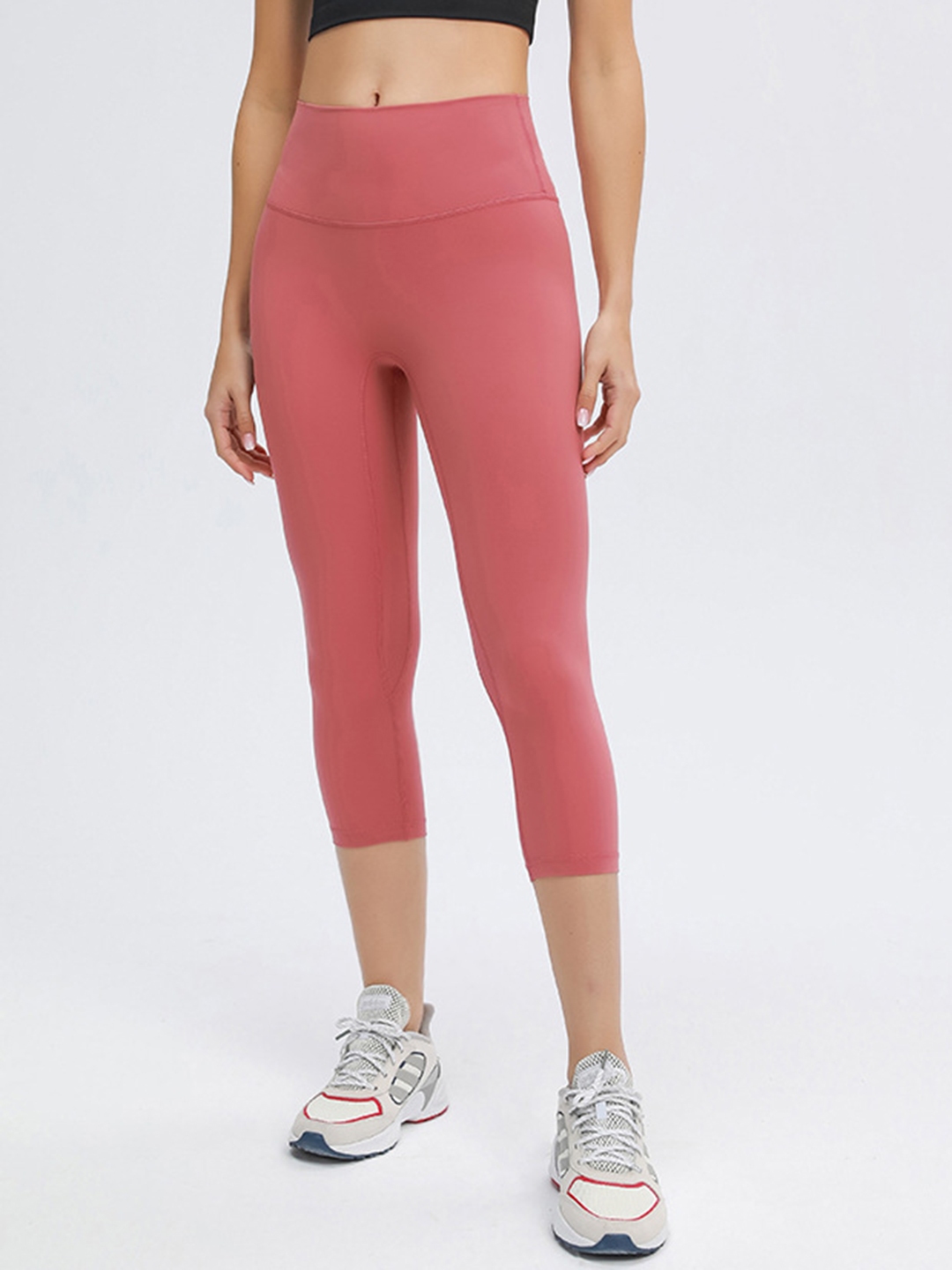 Buy Urbanic Women Pink Solid High Rise Slim Fit Gym Tights Tights For