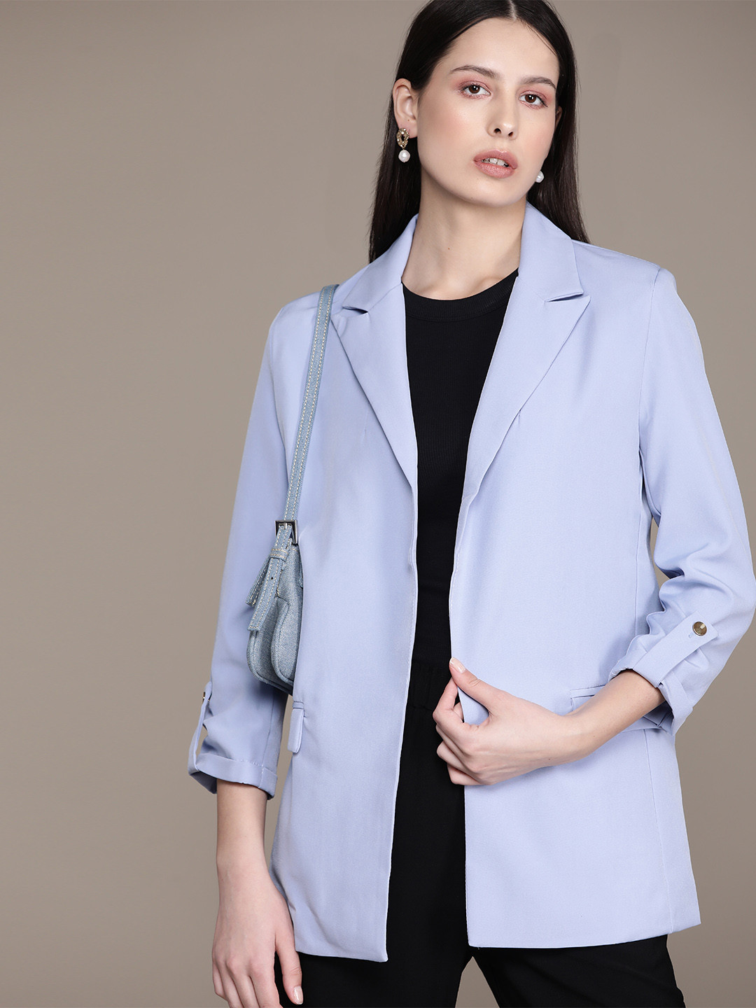 Buy URBANIC Women Front Open Blazer - Blazers for Women 15851316 | Myntra