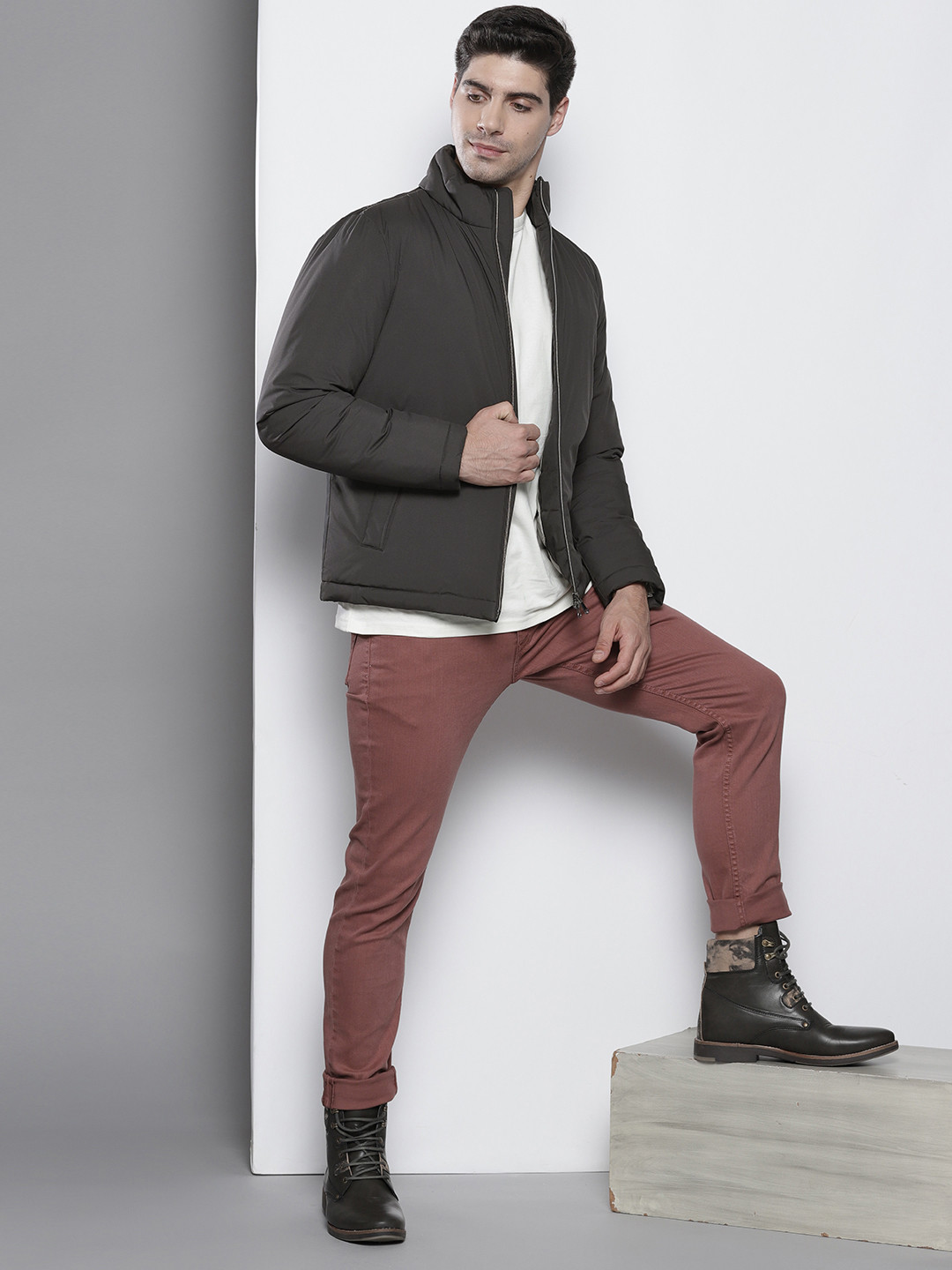 Buy Geox Men Black Lightweight Bomber Jacket - Jackets for Men 15854140 ...