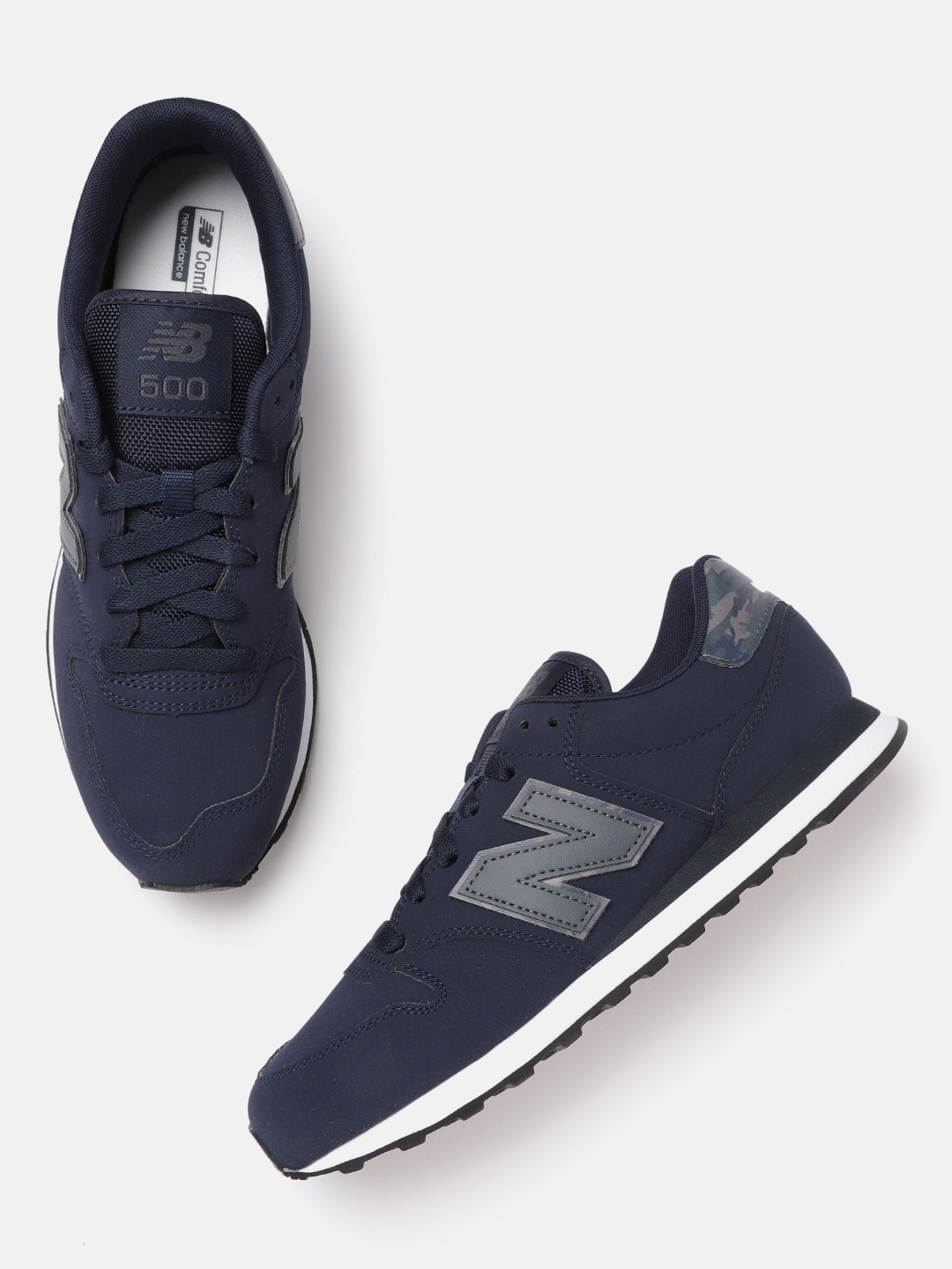 Buy New Balance Men Navy Blue Solid Sneakers - Casual Shoes for Men ...
