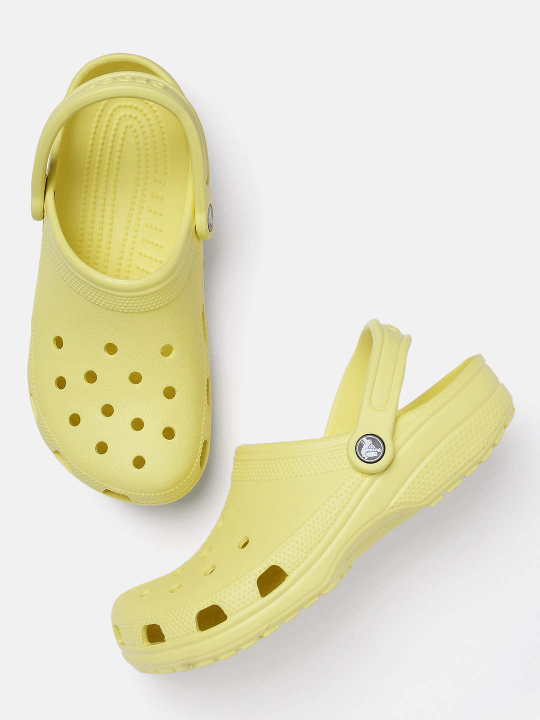 Buy Crocs Women Yellow Classic Clogs - Flip Flops for Women 15881738 ...