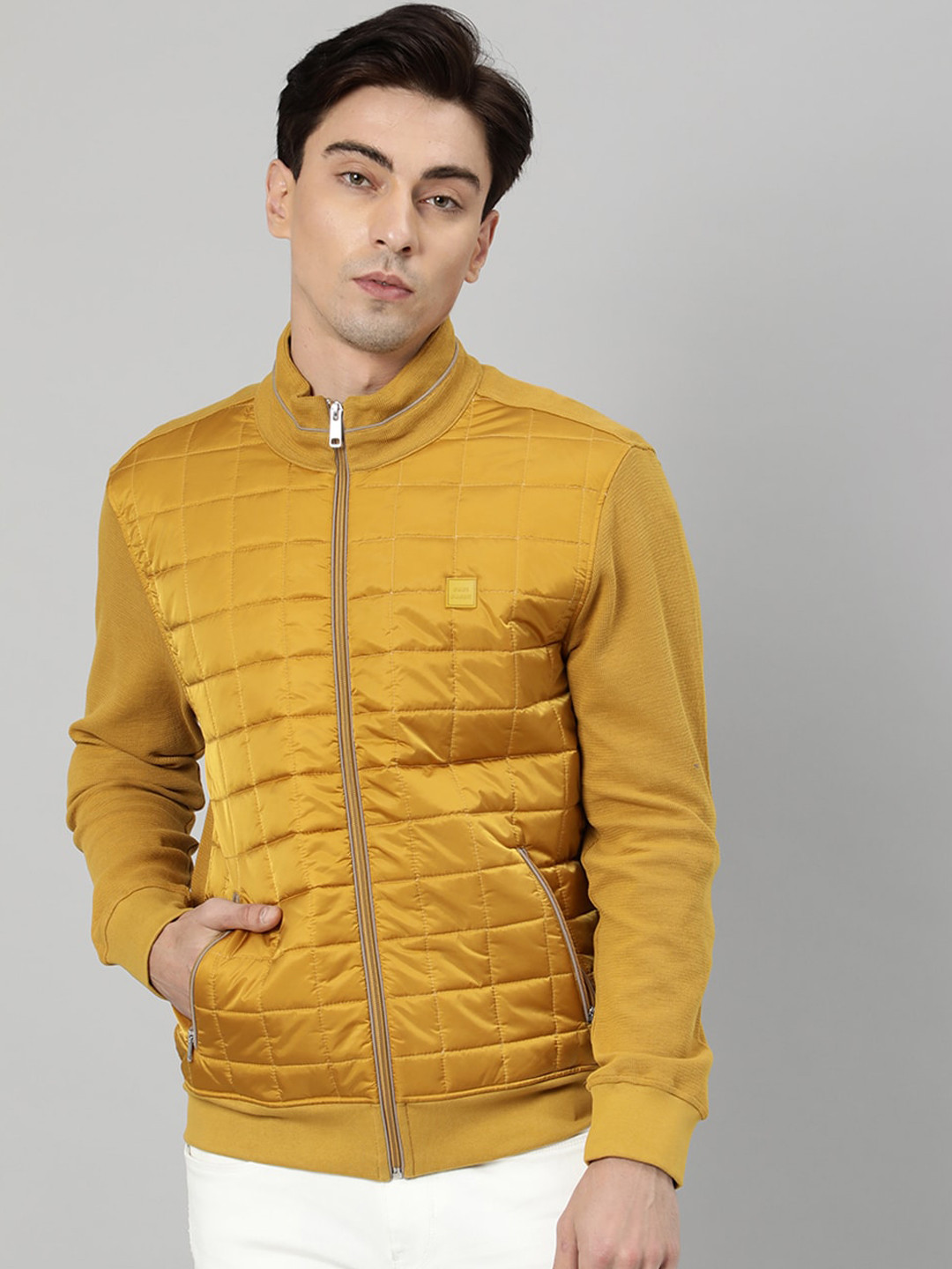 Buy RARE RABBIT Men Mustard Quilted Jacket - Jackets for Men 15888230 ...