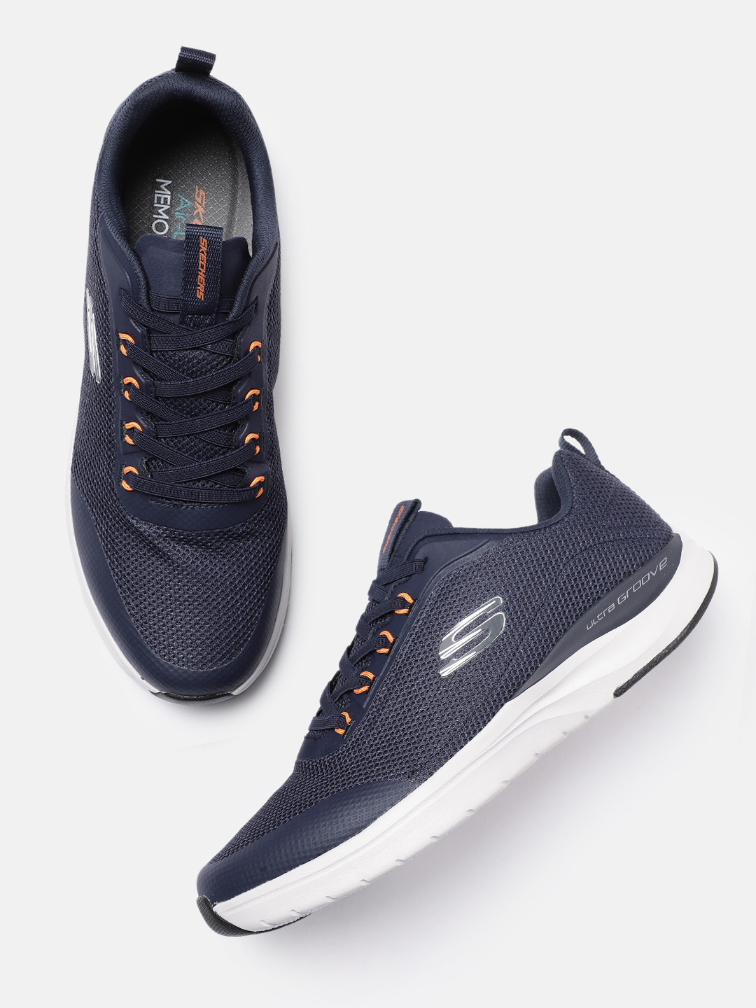 Buy Skechers Men Navy Blue ULTRA GROOVE LIVE SESSION Sneakers - Casual ...